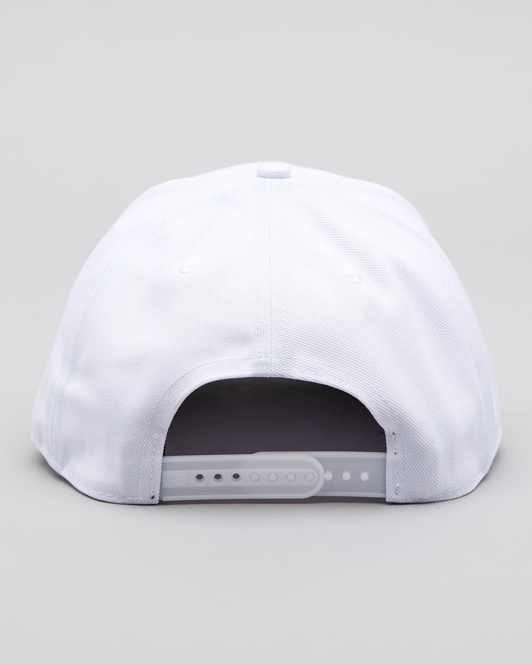 Shop Forty Seven New York Yankees Caster Chrome Snapback Cap In White ...