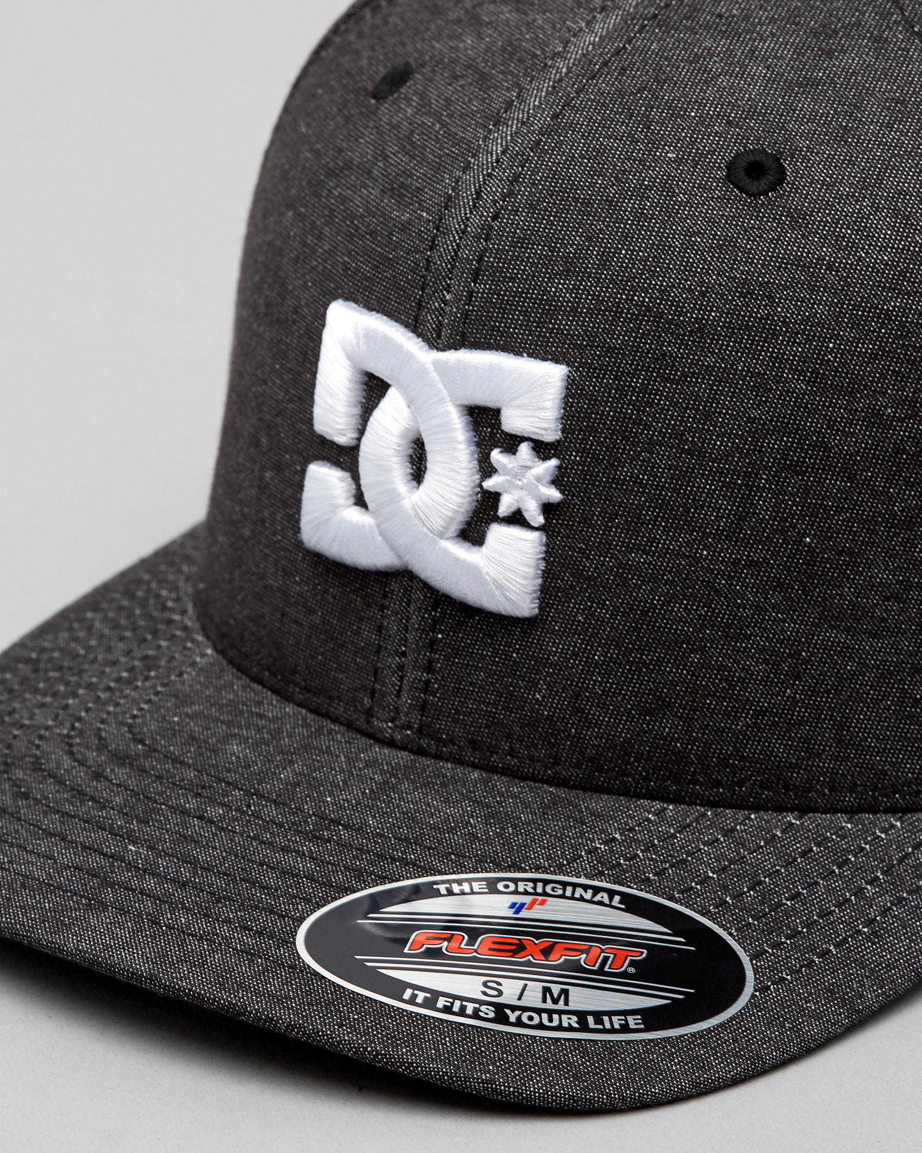 Shop DC Shoes Capstar TX Flexfit Cap In Black - Fast Shipping & Easy ...
