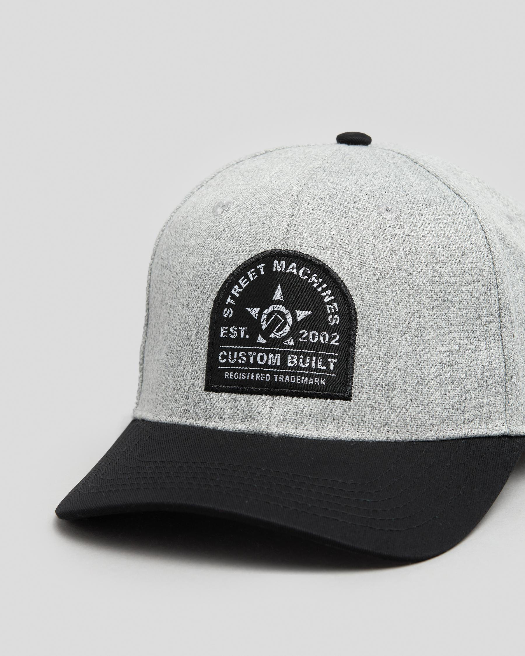 Unit Dawn Curve Peak Snapback Cap In Grey Heather | City Beach Australia