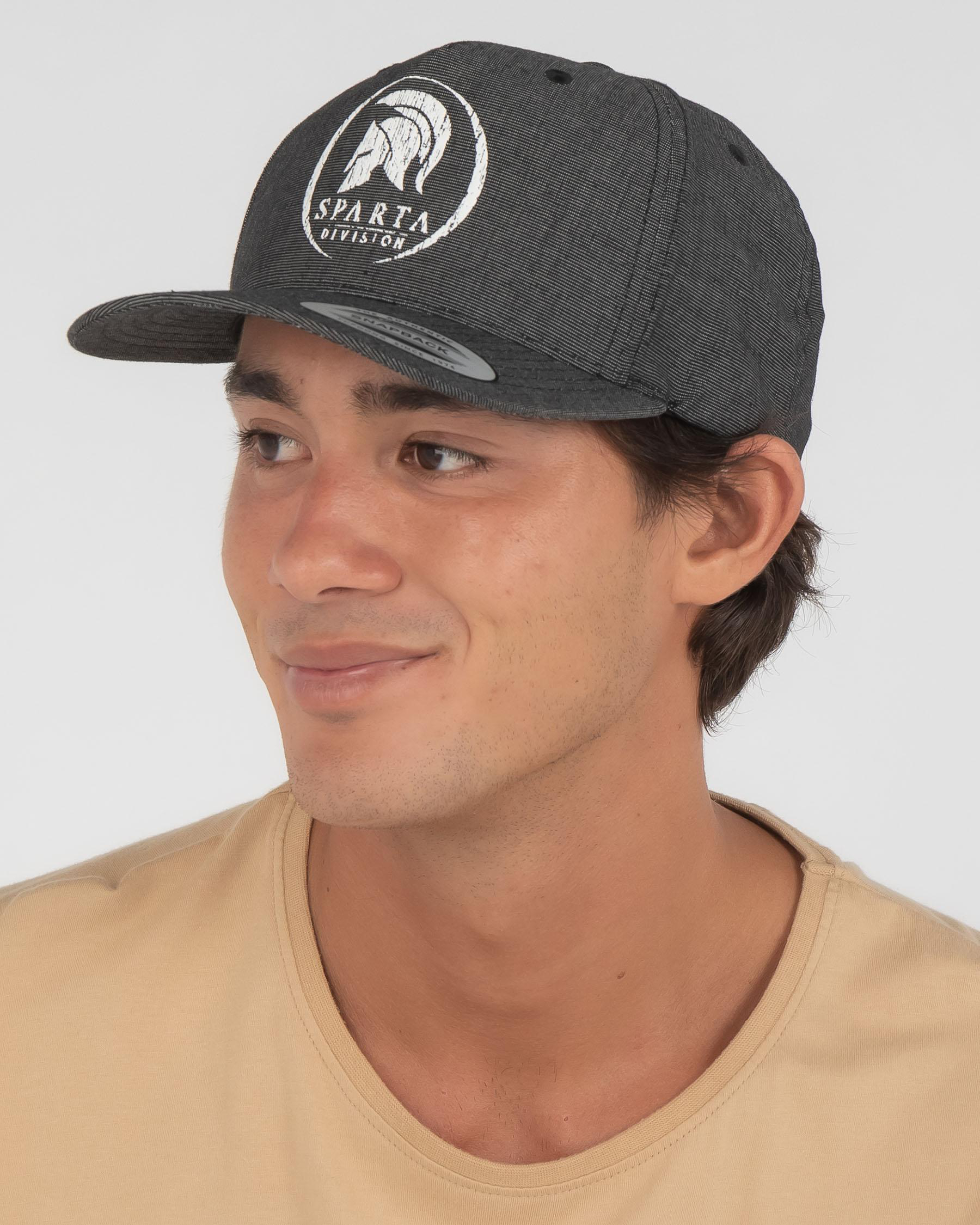 Shop Sparta Encircled Snapback Cap In Black - Fast Shipping & Easy ...