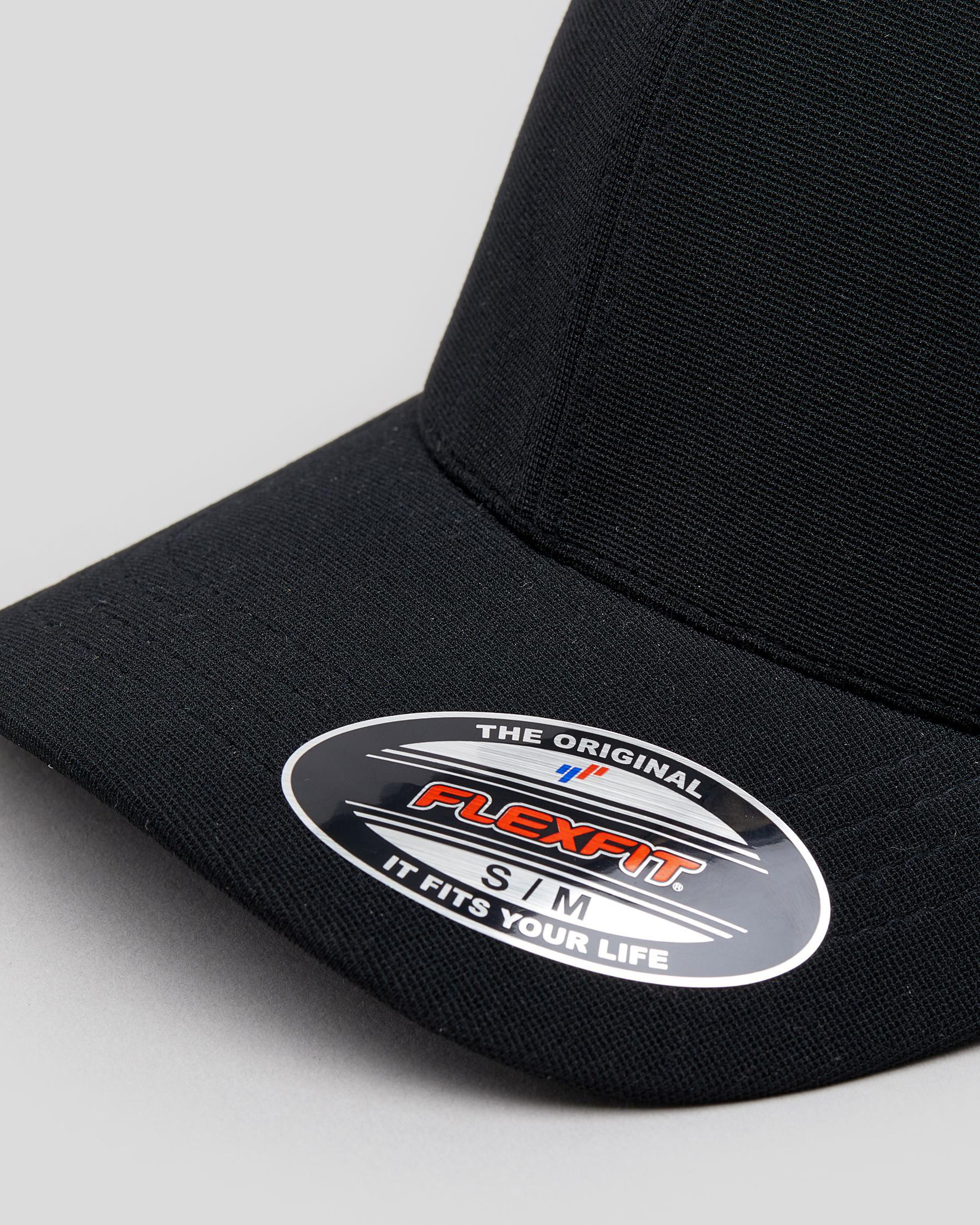 Shop Flexfit Mini Ottoman Cap In Black - Fast Shipping & Easy Returns ...