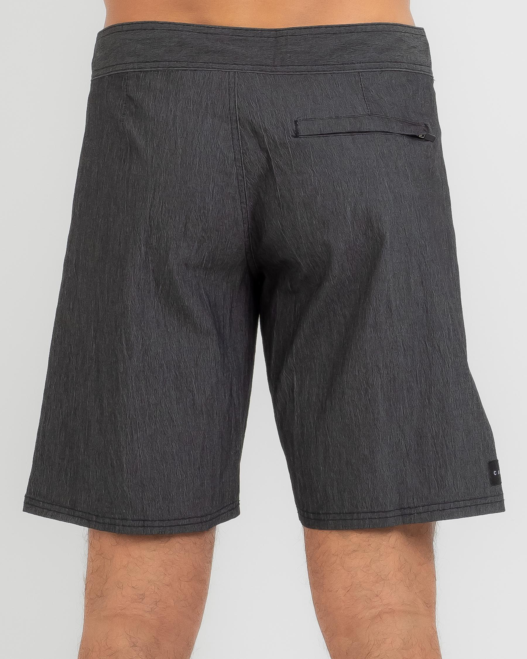 Shop Carve Pucker Up Fitted Waist 19" Board Shorts In Black - Fast ...