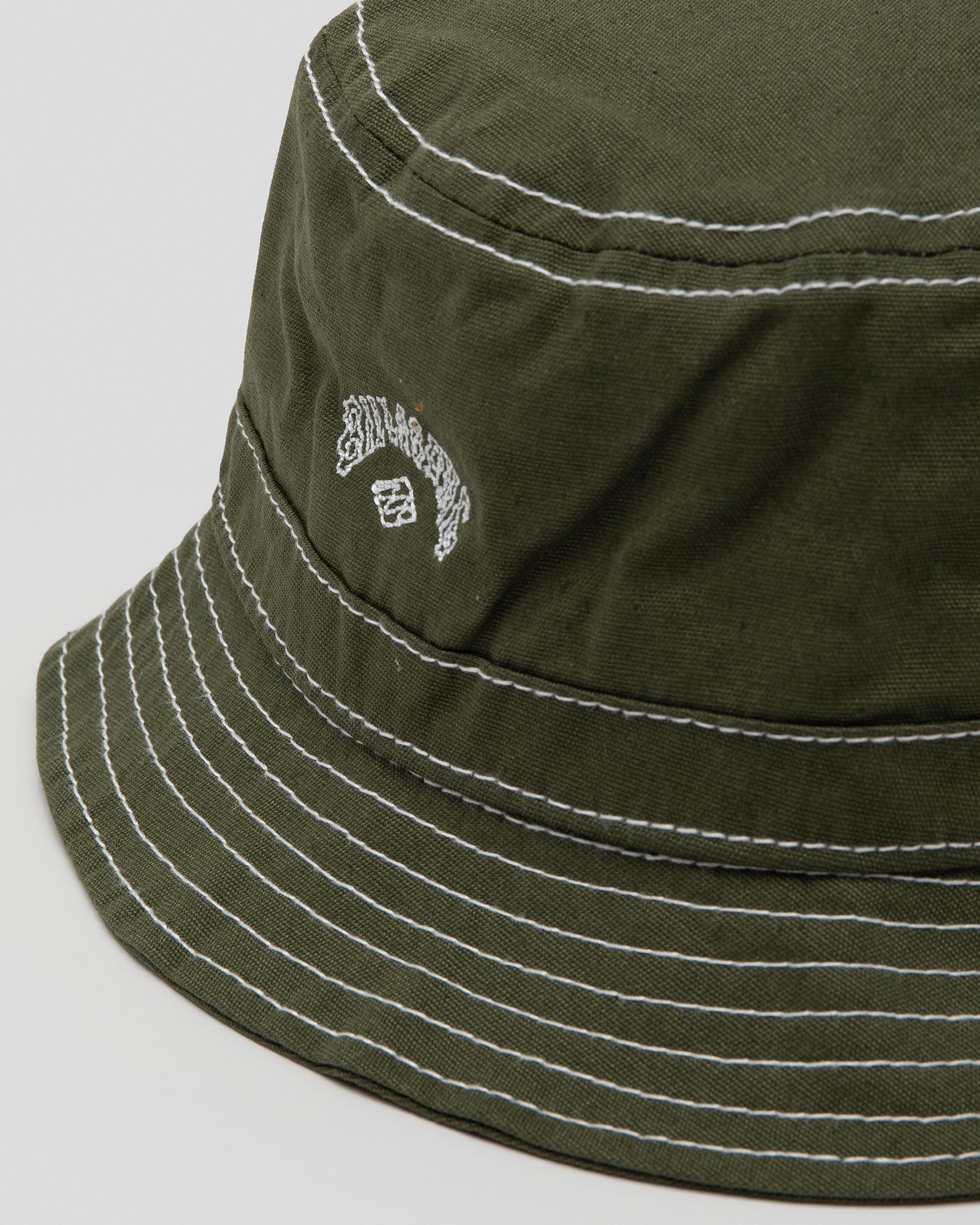 Shop Billabong Wave Washed Bucket Hat In Military - Fast Shipping ...