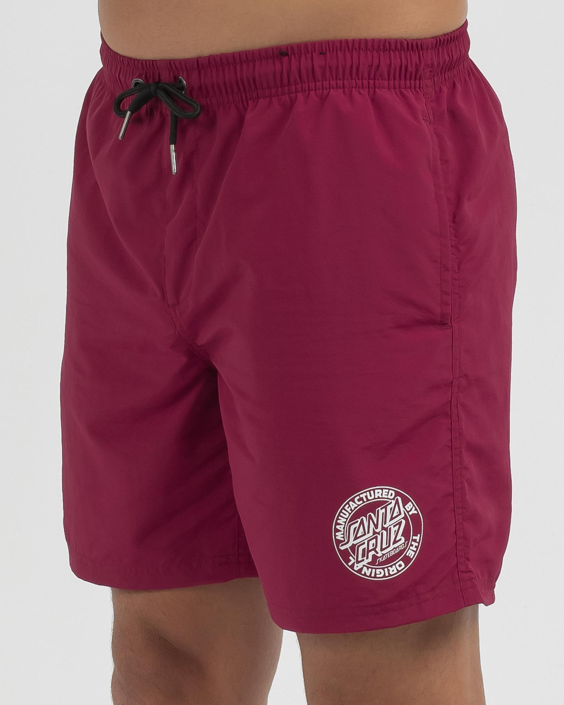 Shop Santa Cruz Cruizier Reactive Shorts In Wine - Fast Shipping & Easy ...