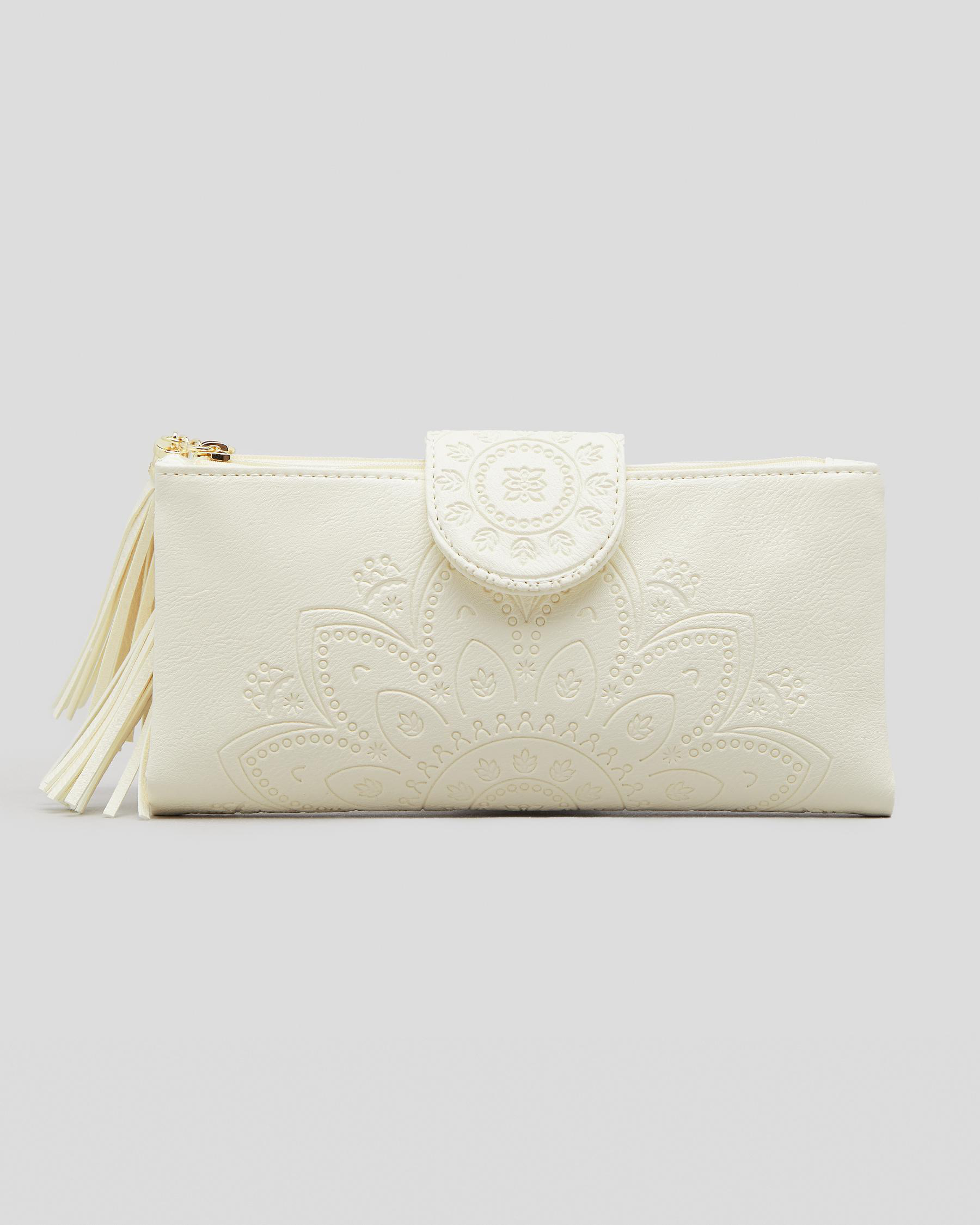 Shop Mooloola Emma Wallet In Alabaster - Fast Shipping & Easy Returns ...