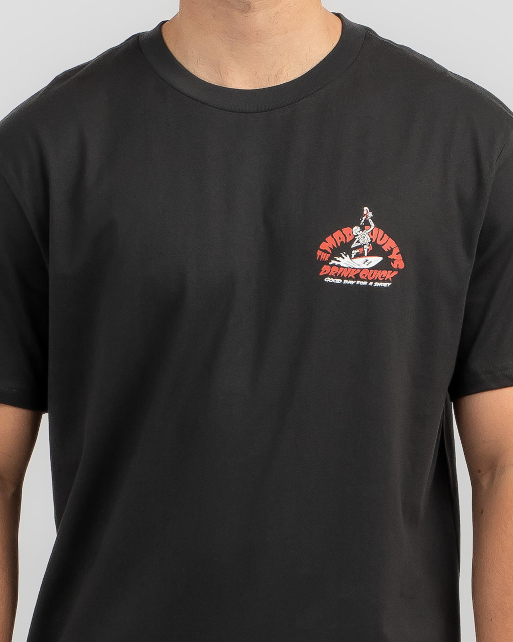 Shop The Mad Hueys Shark Shoey T-Shirt In Black - Fast Shipping & Easy ...