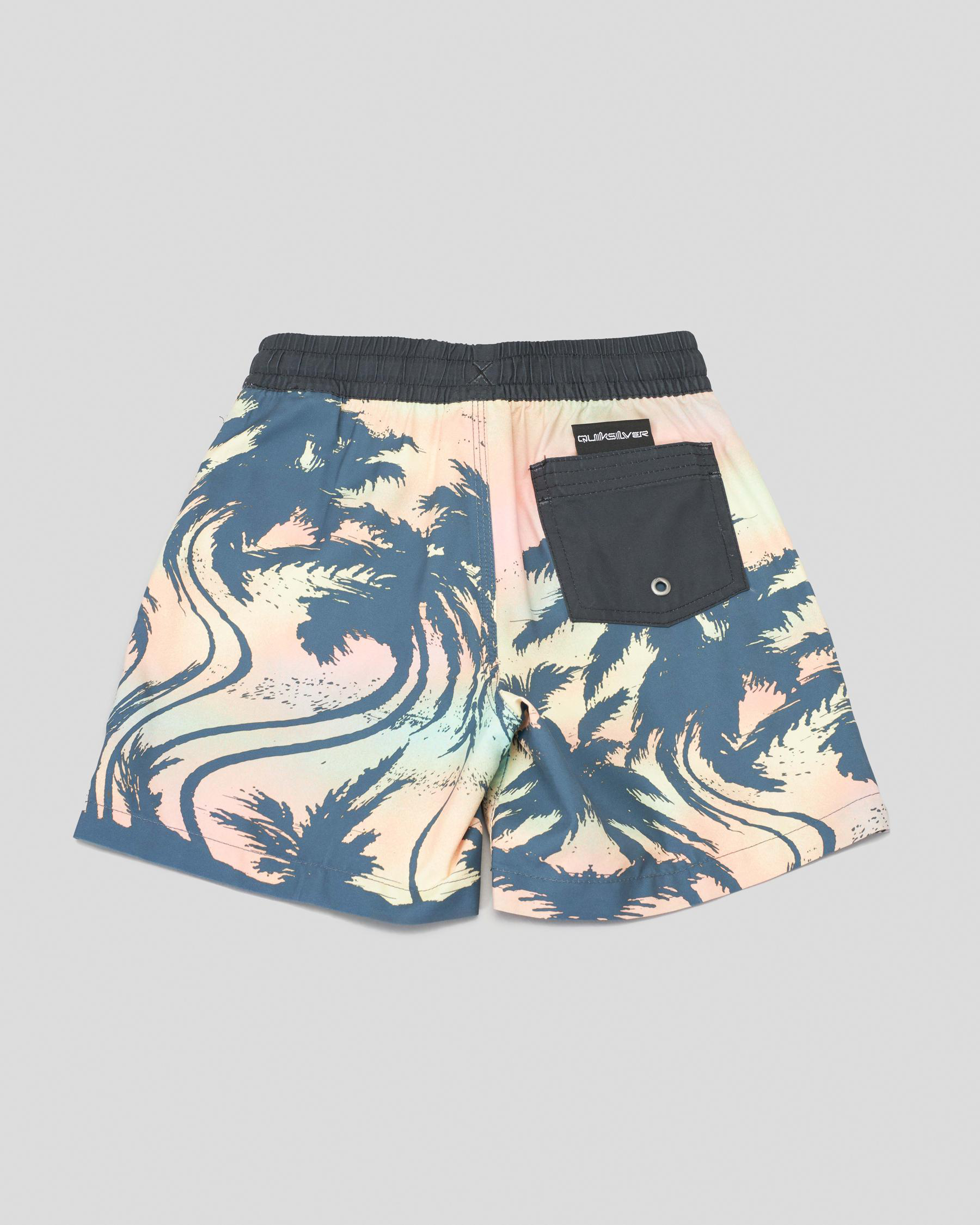 Shop Quiksilver Toddlers' Everyday Mix Volley Board Shorts In Black ...
