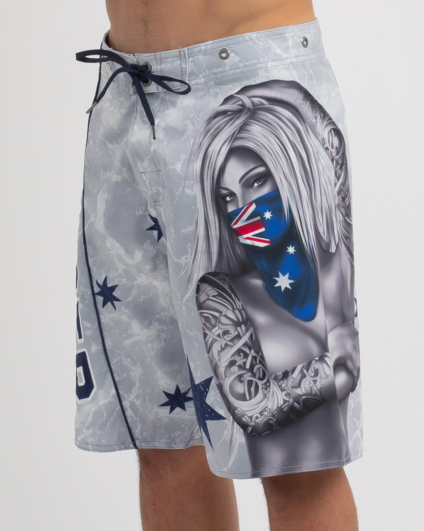 Shop Dexter Nation Board Shorts In Grey - Fast Shipping & Easy Returns ...
