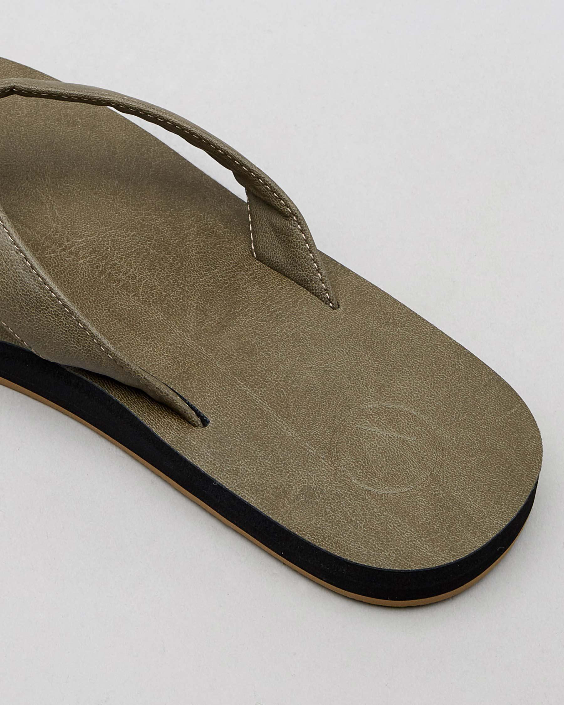 Shop Volcom Fathom Sandals In Faded Army - Fast Shipping & Easy Returns ...