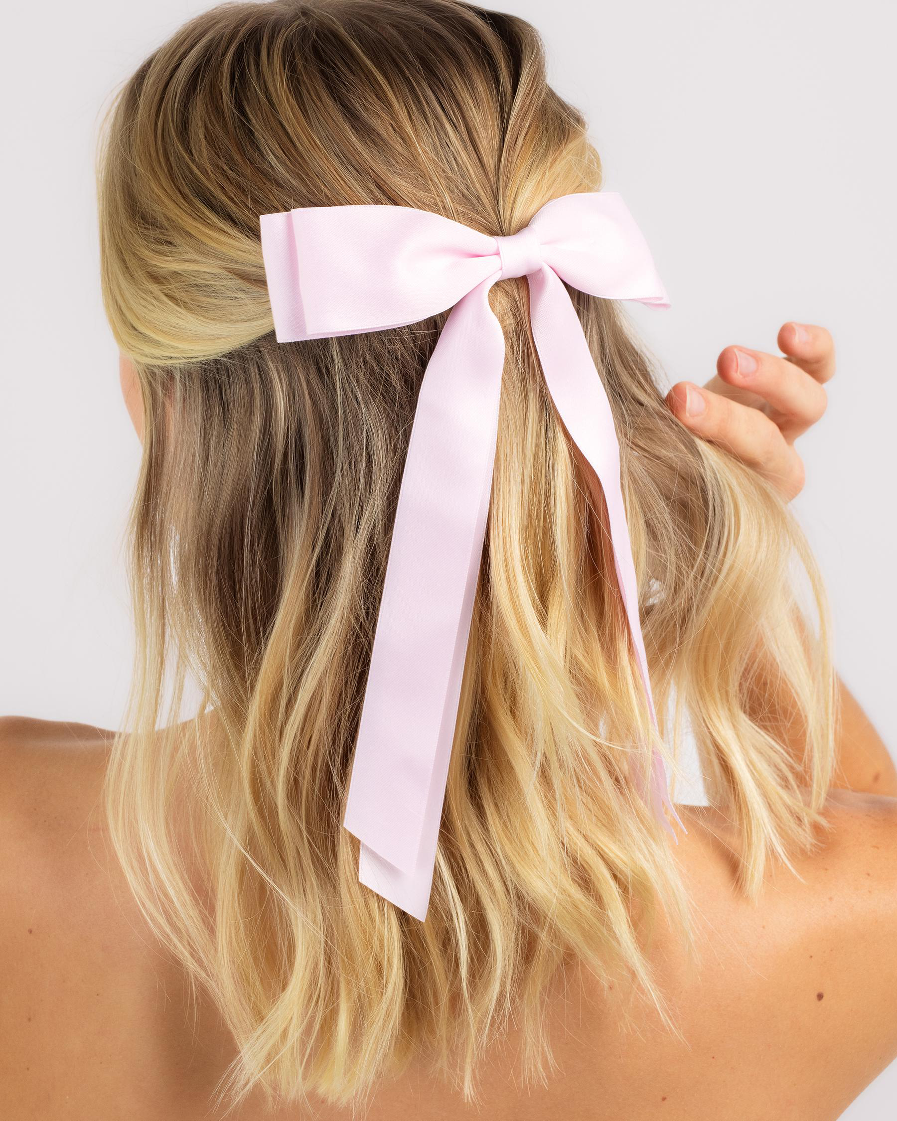 Shop Karyn In LA Luna Bow Hair Clip In Pink - Fast Shipping & Easy ...