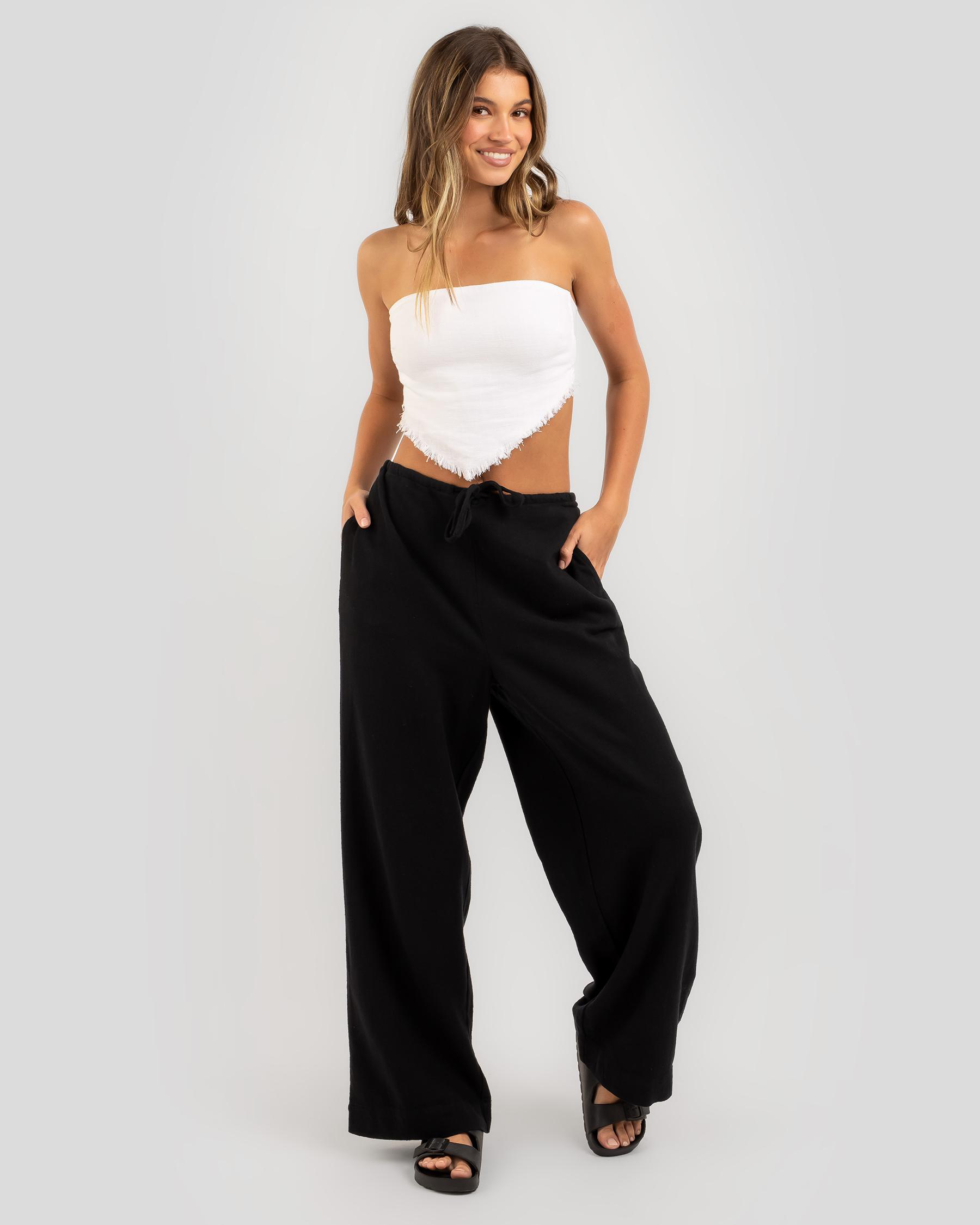 Shop Rusty Carolina Pants In Black - Fast Shipping & Easy Returns ...