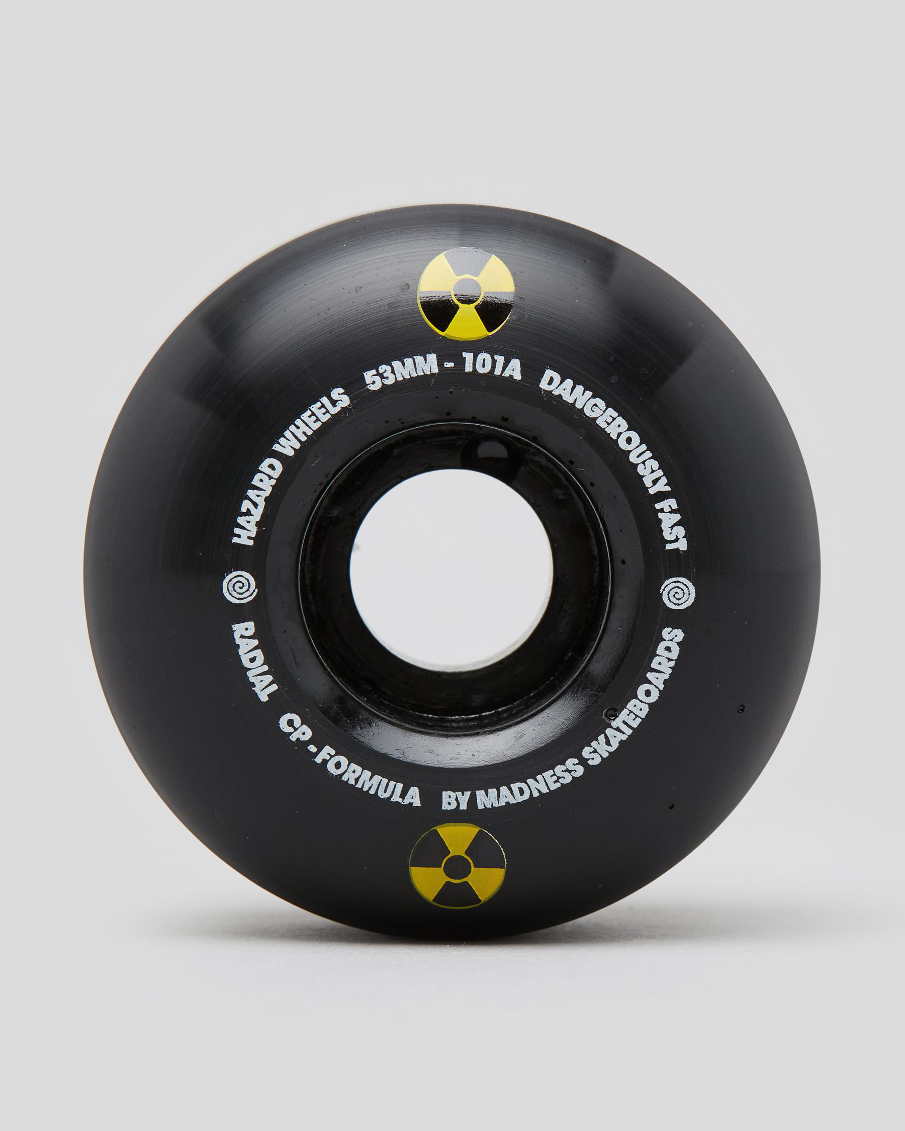Shop Madness Skateboards Hazard Swirl CP Radial 53mm Skateboard Wheels ...