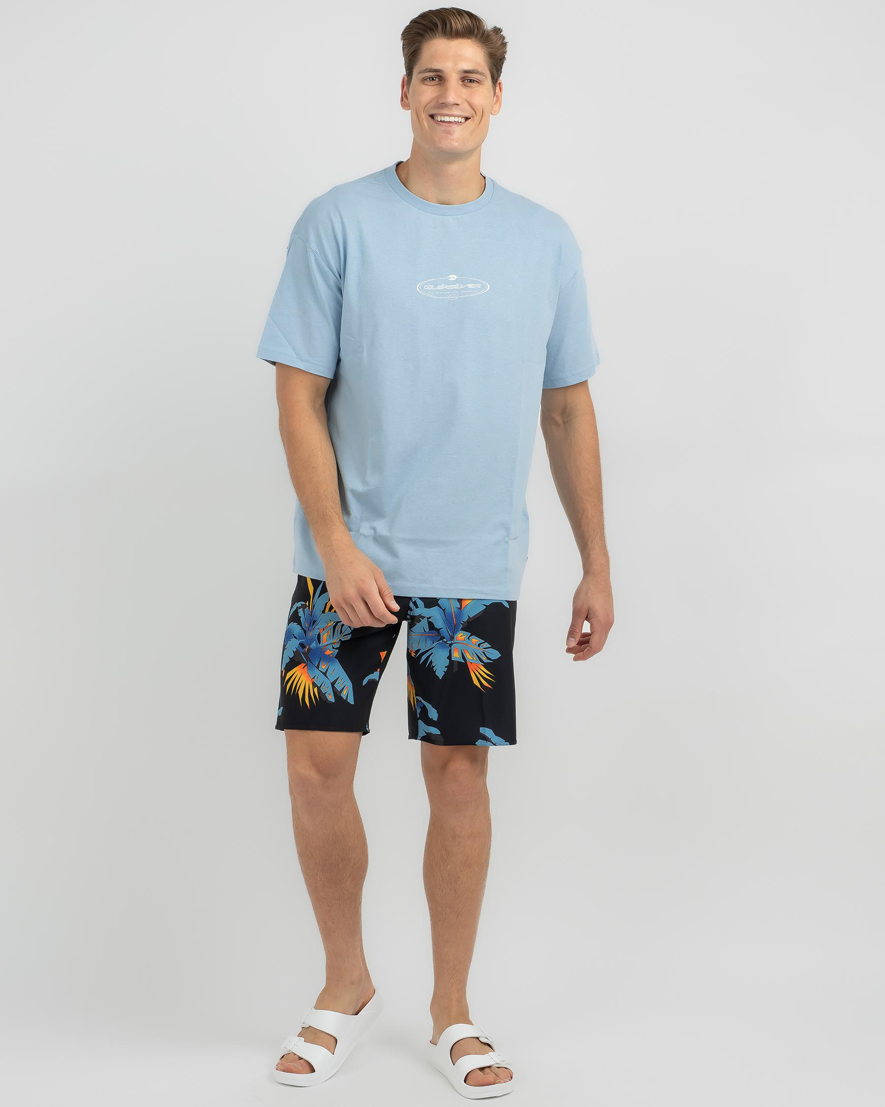 Shop Quiksilver Trinity T-Shirt In Dream Blue - Fast Shipping & Easy ...