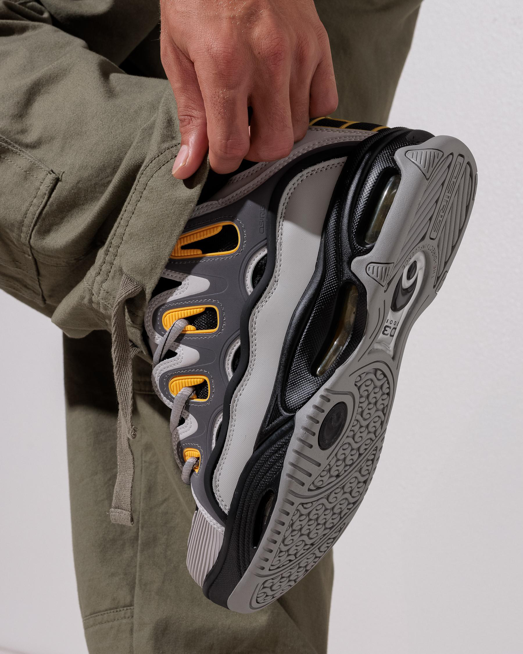 Osiris D3 2001 Shoes In Grey/black/yellow - FREE* Shipping & Easy ...