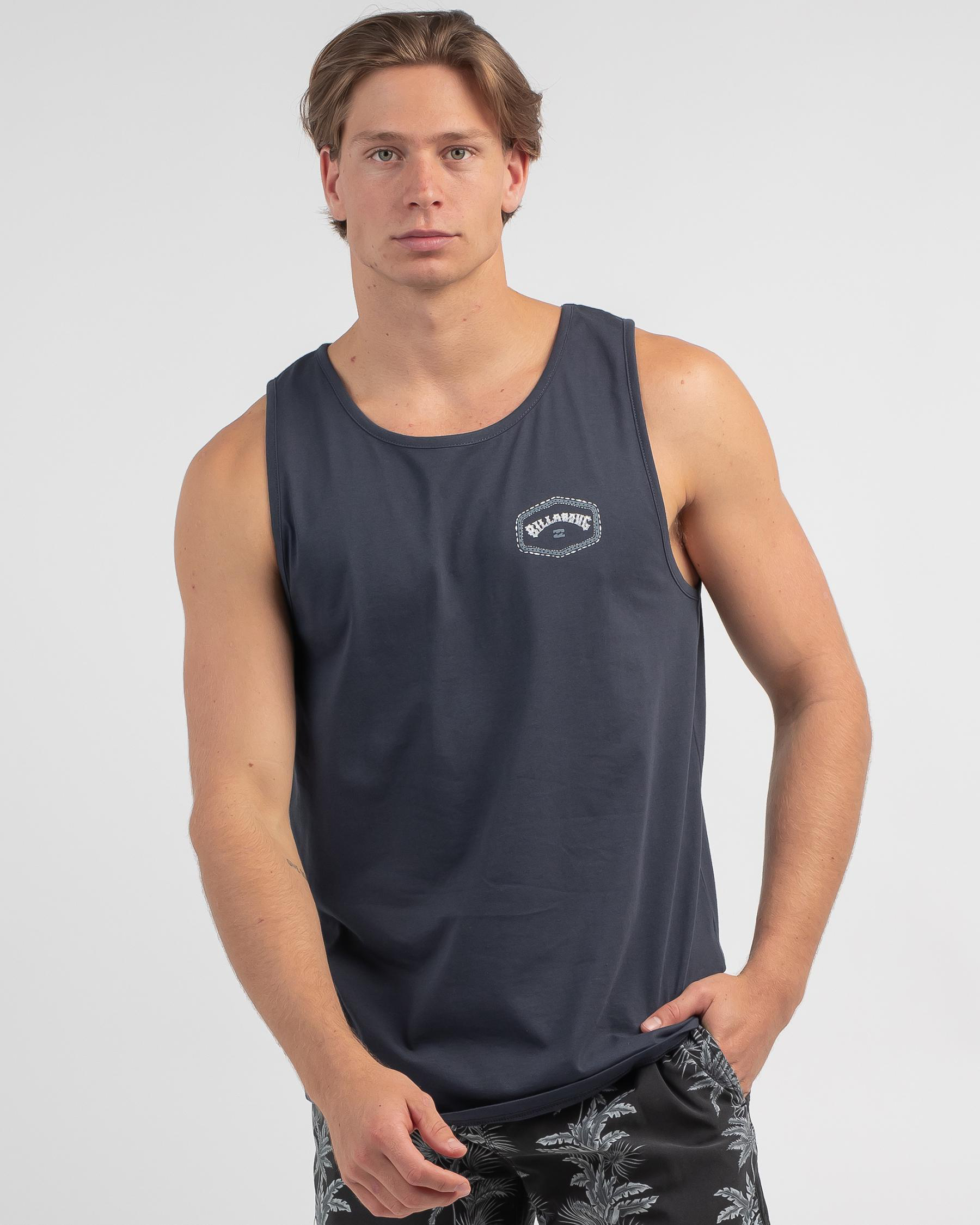 Shop Billabong Arch Dreaming Tank In Denim Blue - Fast Shipping & Easy ...