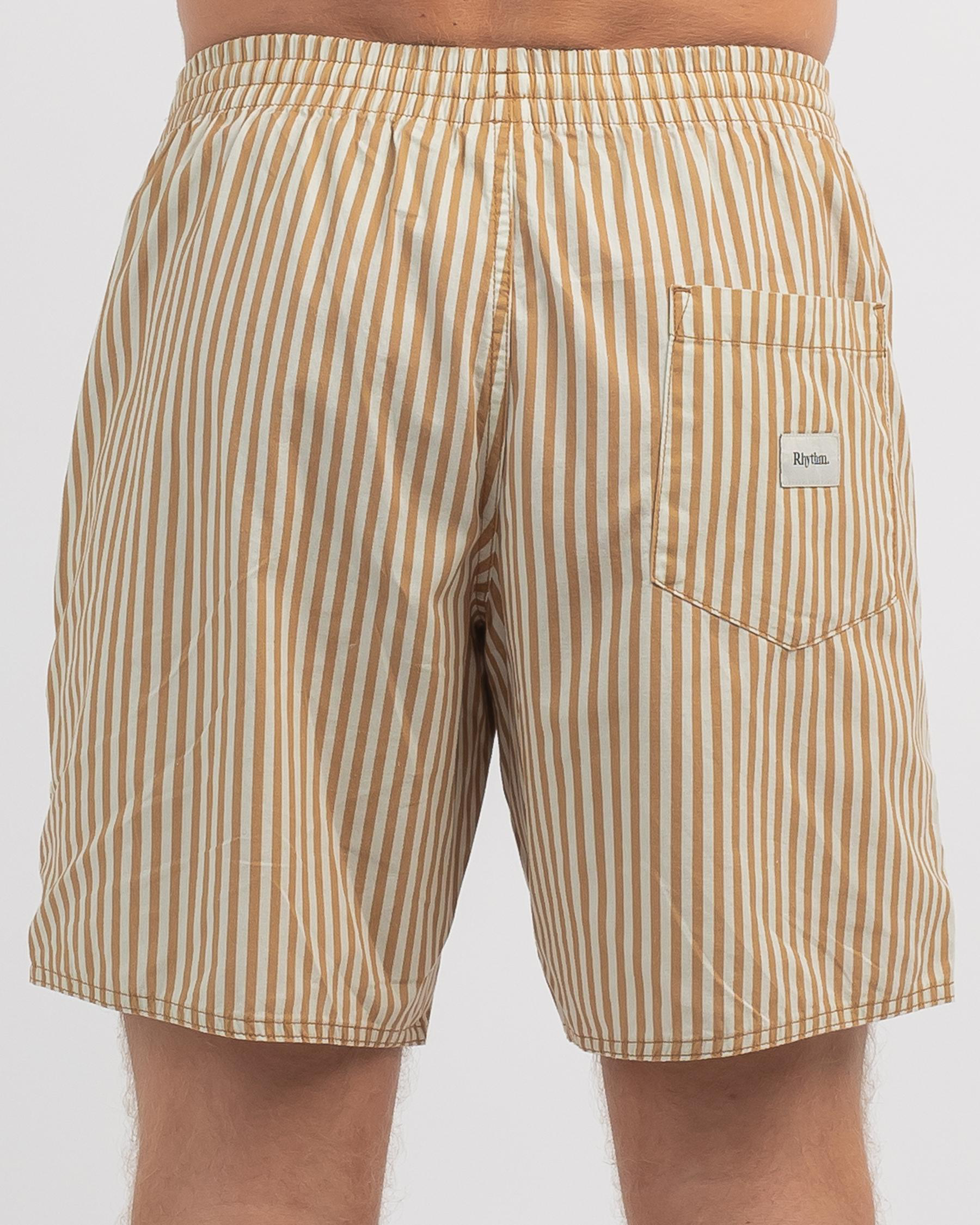 Shop Rhythm Stripe Jam Shorts In Marigold - Fast Shipping & Easy ...