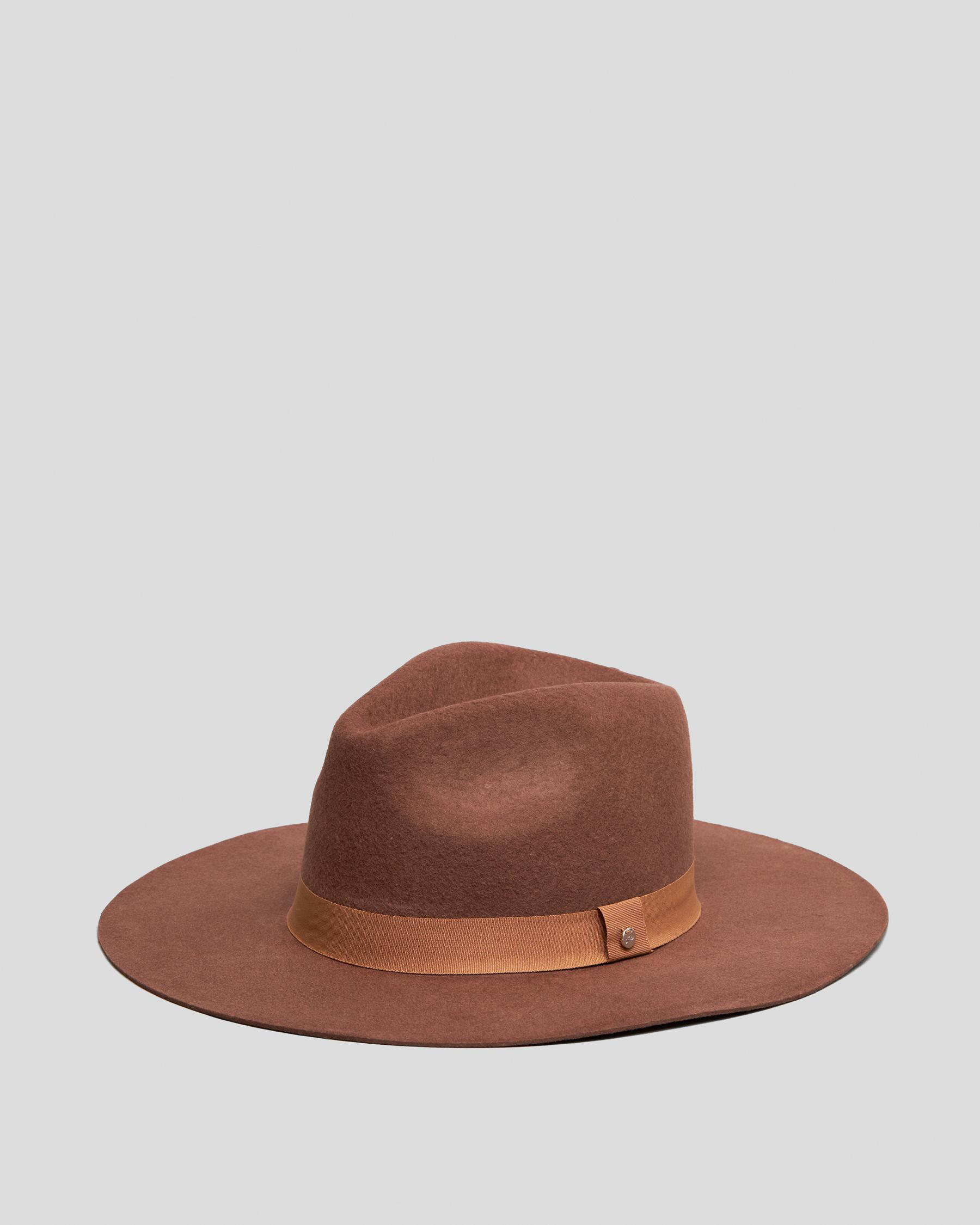 Shop Rusty Gisele Felt Hat In Chocolate - Fast Shipping & Easy Returns ...
