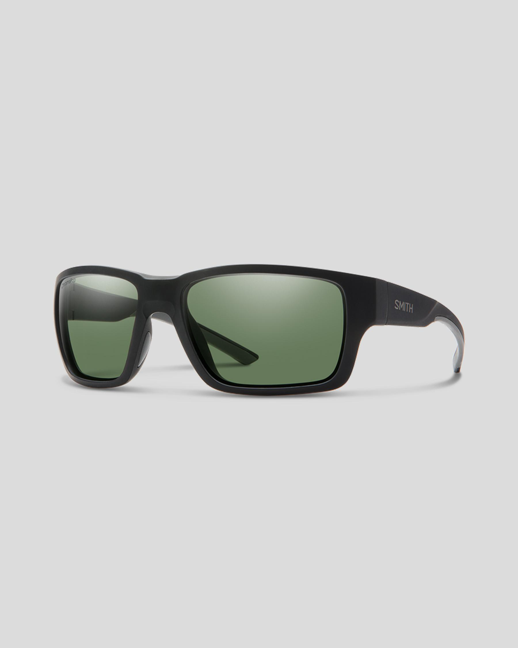 Shop Smith Optics Outback Polarised Sunglasses In Matte Black - Fast ...