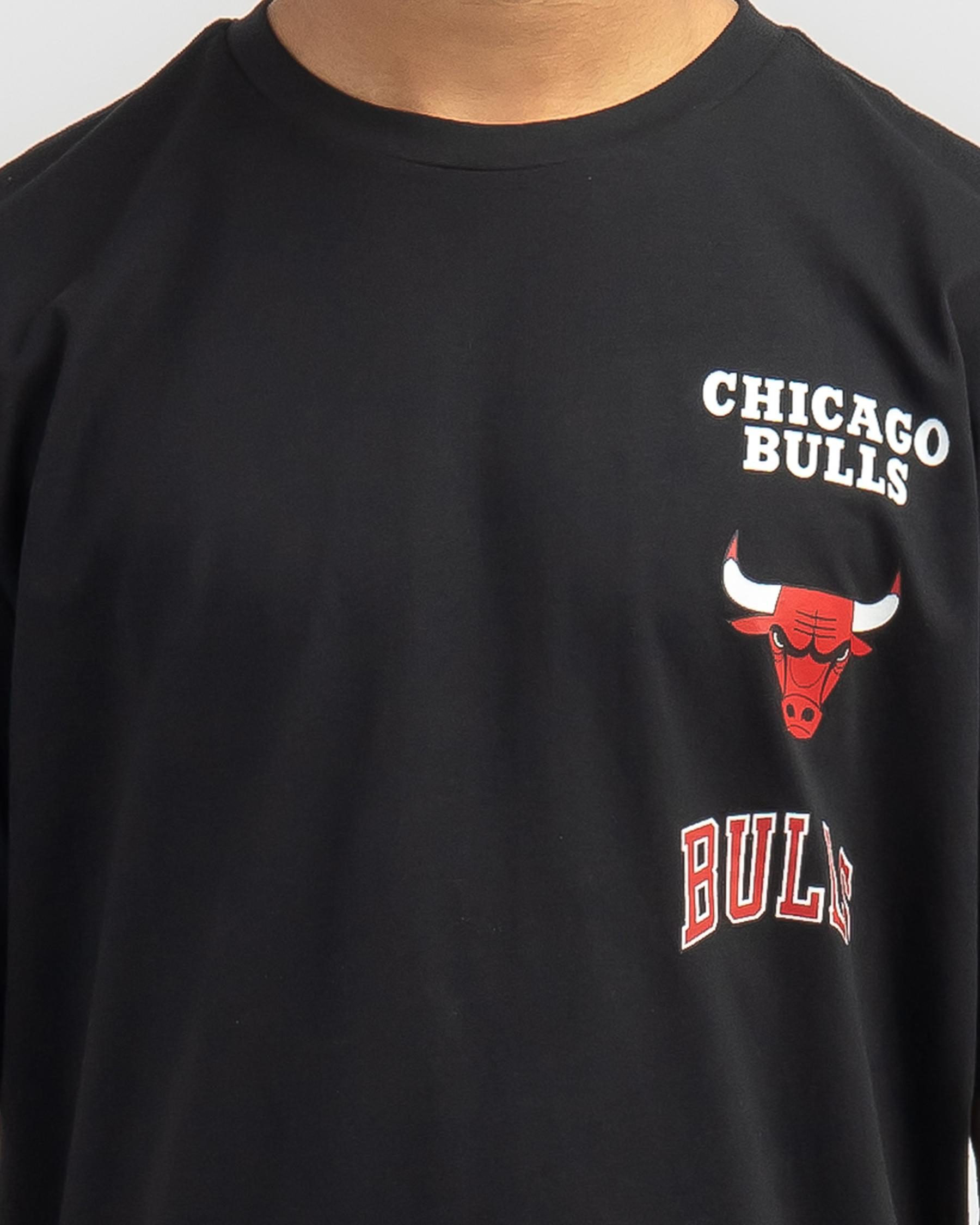 Shop NBA Bulls Brody SS Vintage T-Shirt In Black - Fast Shipping & Easy ...