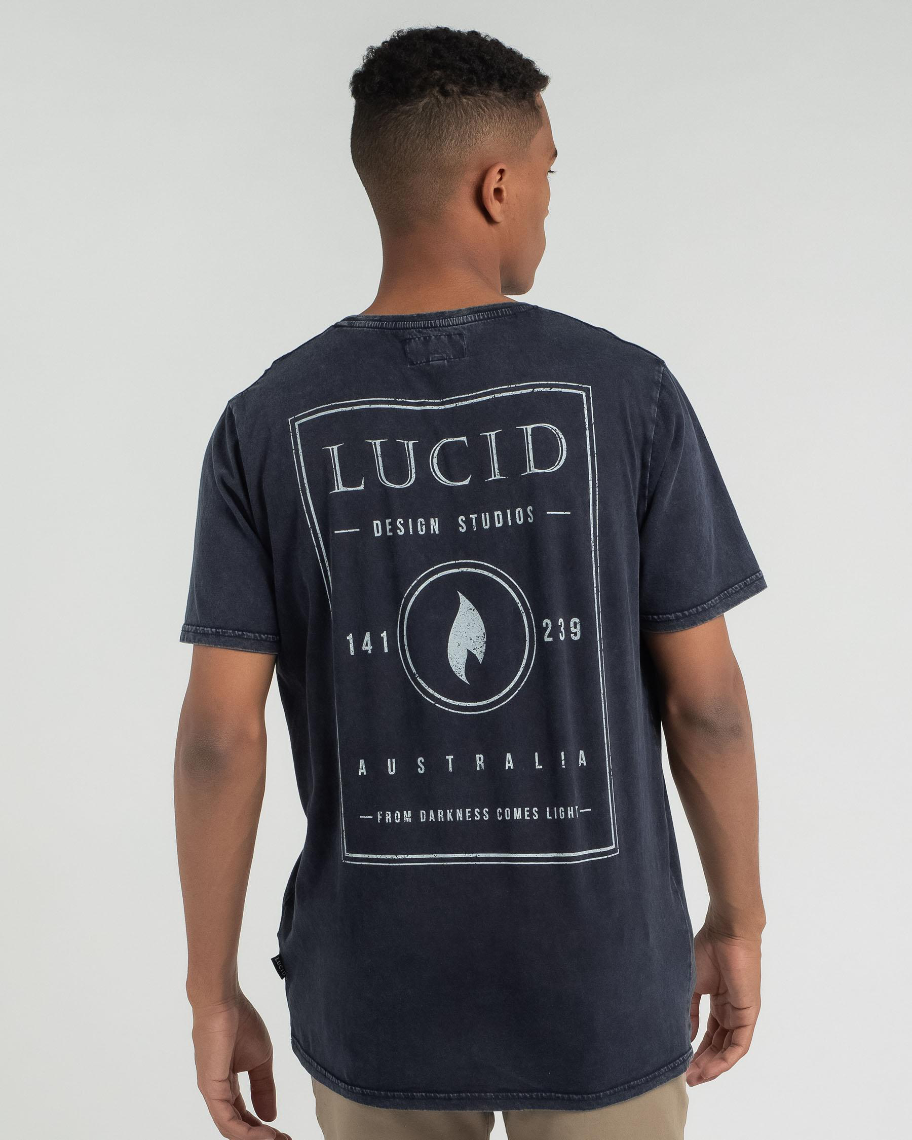 Shop Lucid Guided T-Shirt In Navy Acid - Fast Shipping & Easy Returns ...