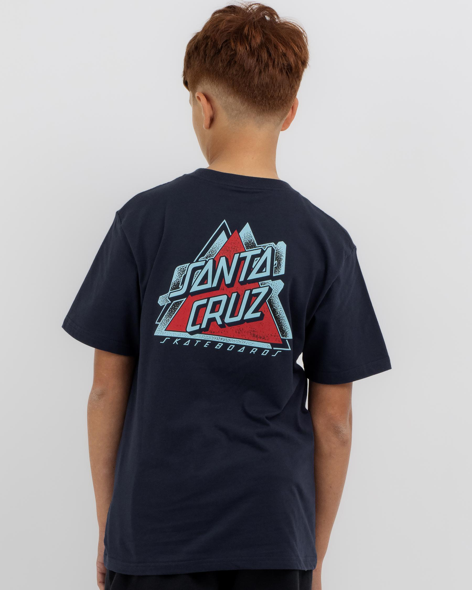 Shop Santa Cruz Boys' Split Not A Dot Pocket T-Shirt In Navy - Fast ...