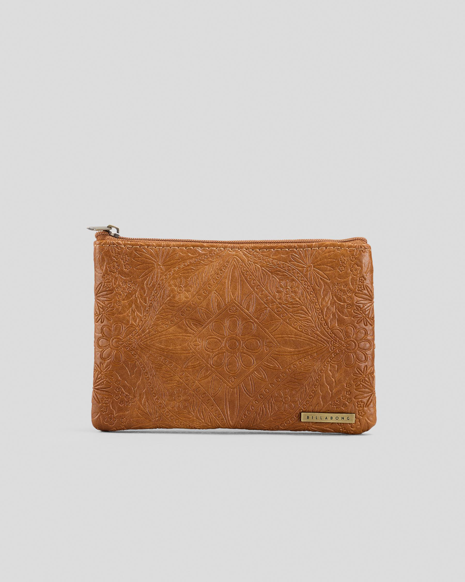 Shop Billabong CB Just For You Emboss Coin Purse In Tan - Fast Shipping ...