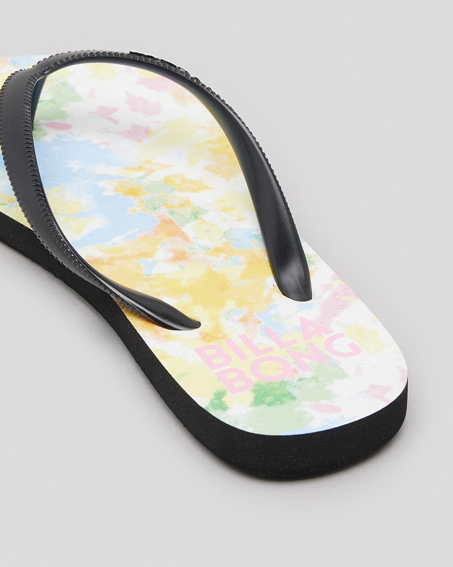 Shop Billabong Girls' Painted Rainbow Thongs In Rain Drop - Fast ...