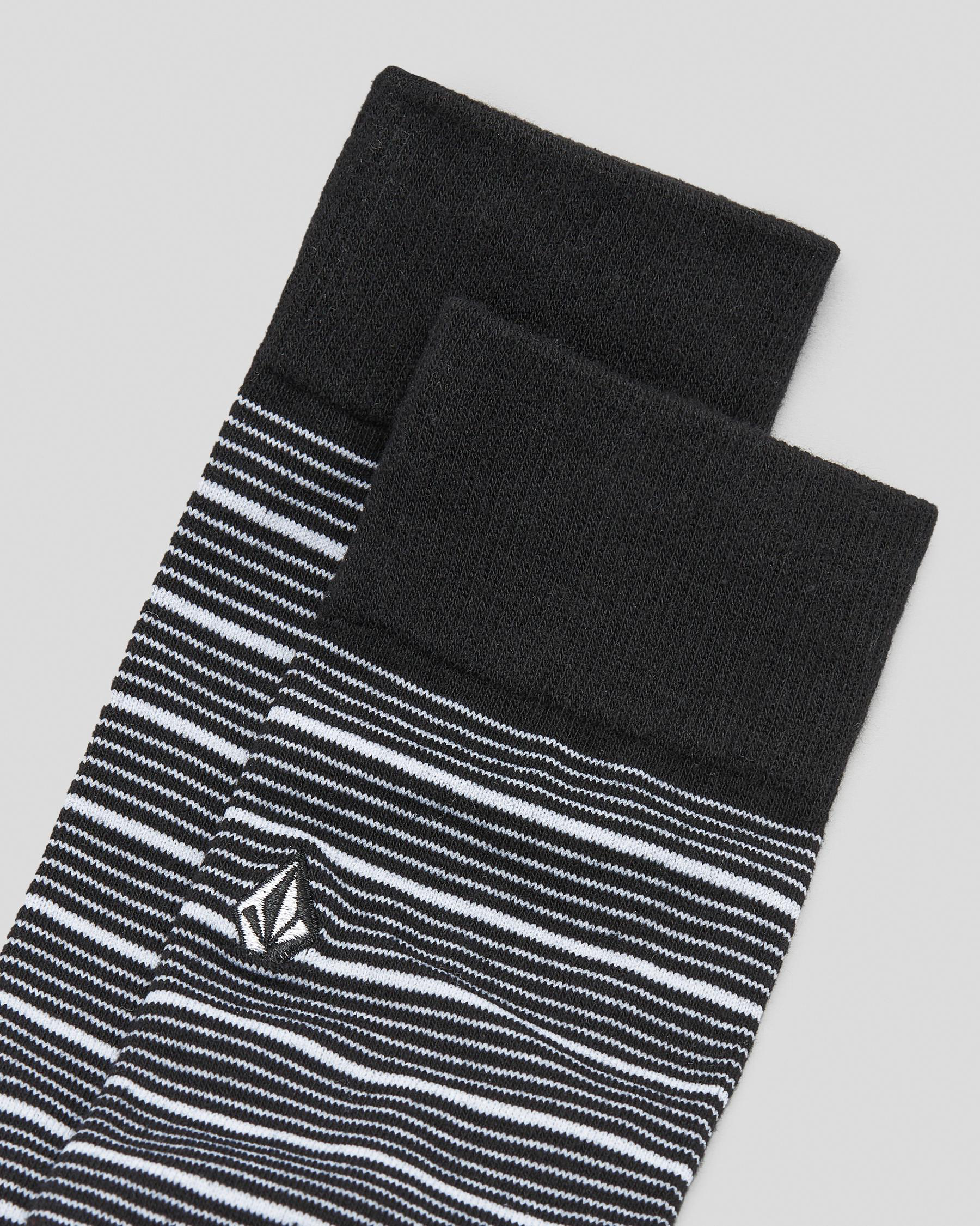 Shop Volcom True Socks In Black White - Fast Shipping & Easy Returns ...