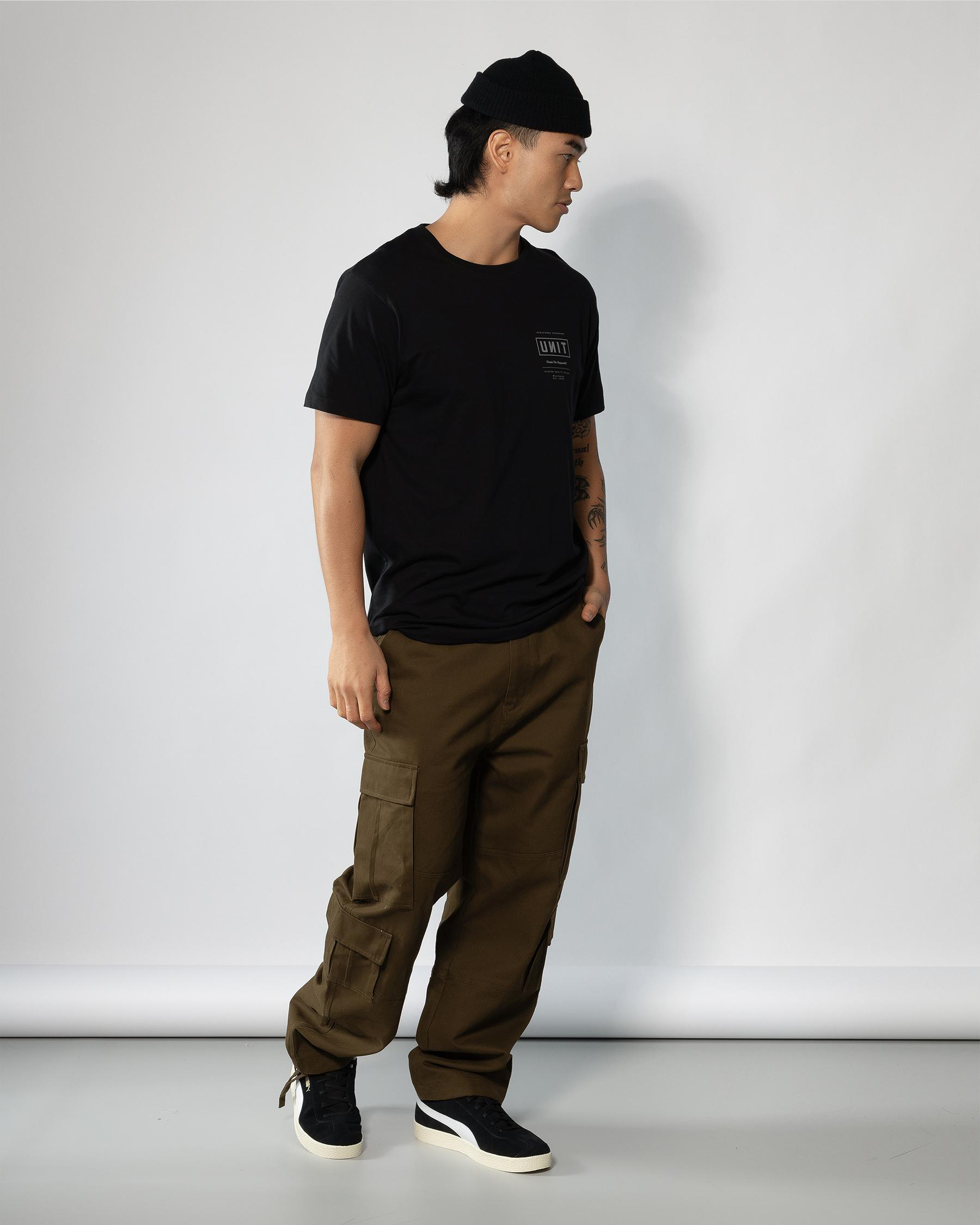 Shop Unit Topic T-Shirt In Black/grey - Fast Shipping & Easy Returns ...