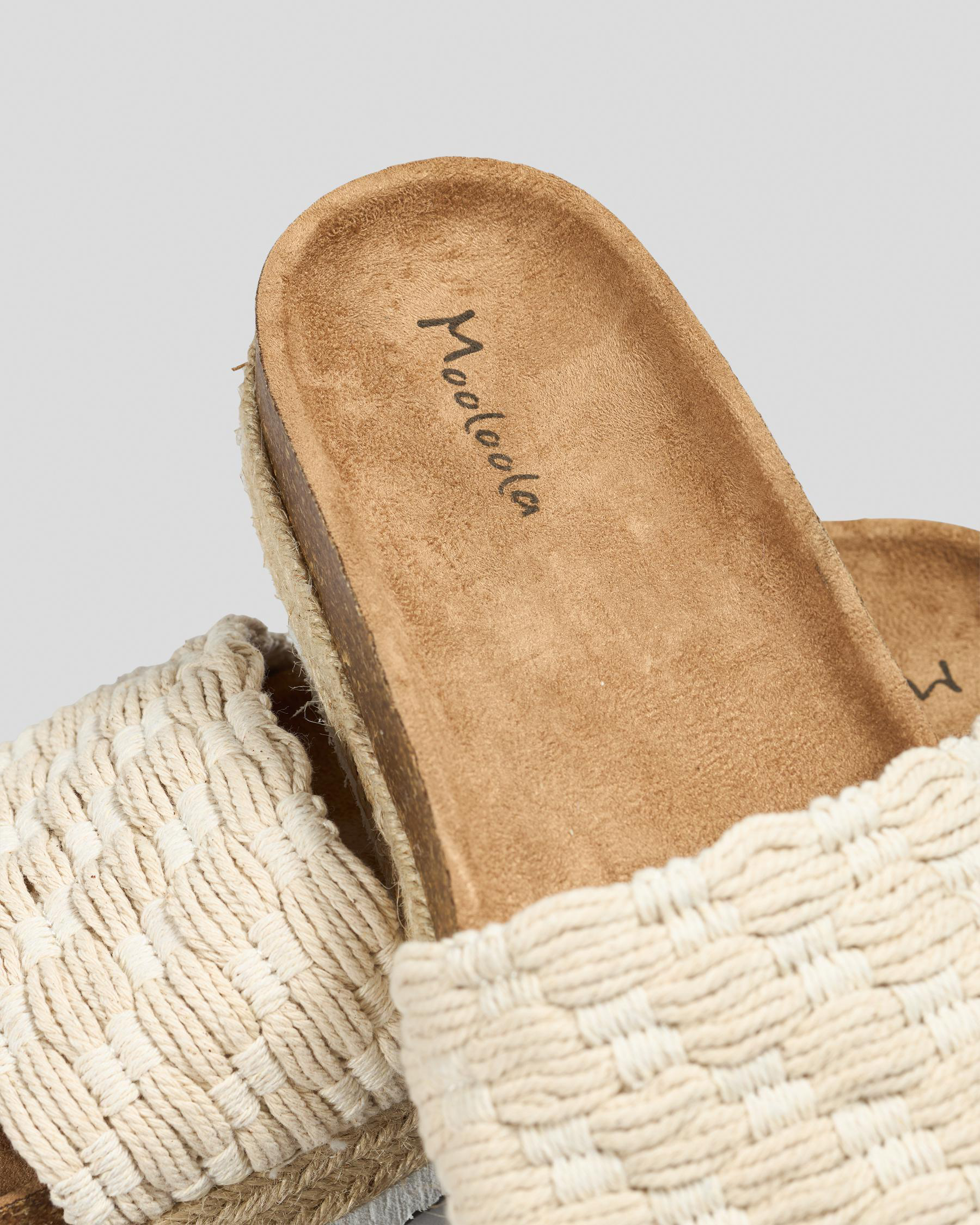 Shop Mooloola Milos Flatform Shoes In Natural - Fast Shipping & Easy ...