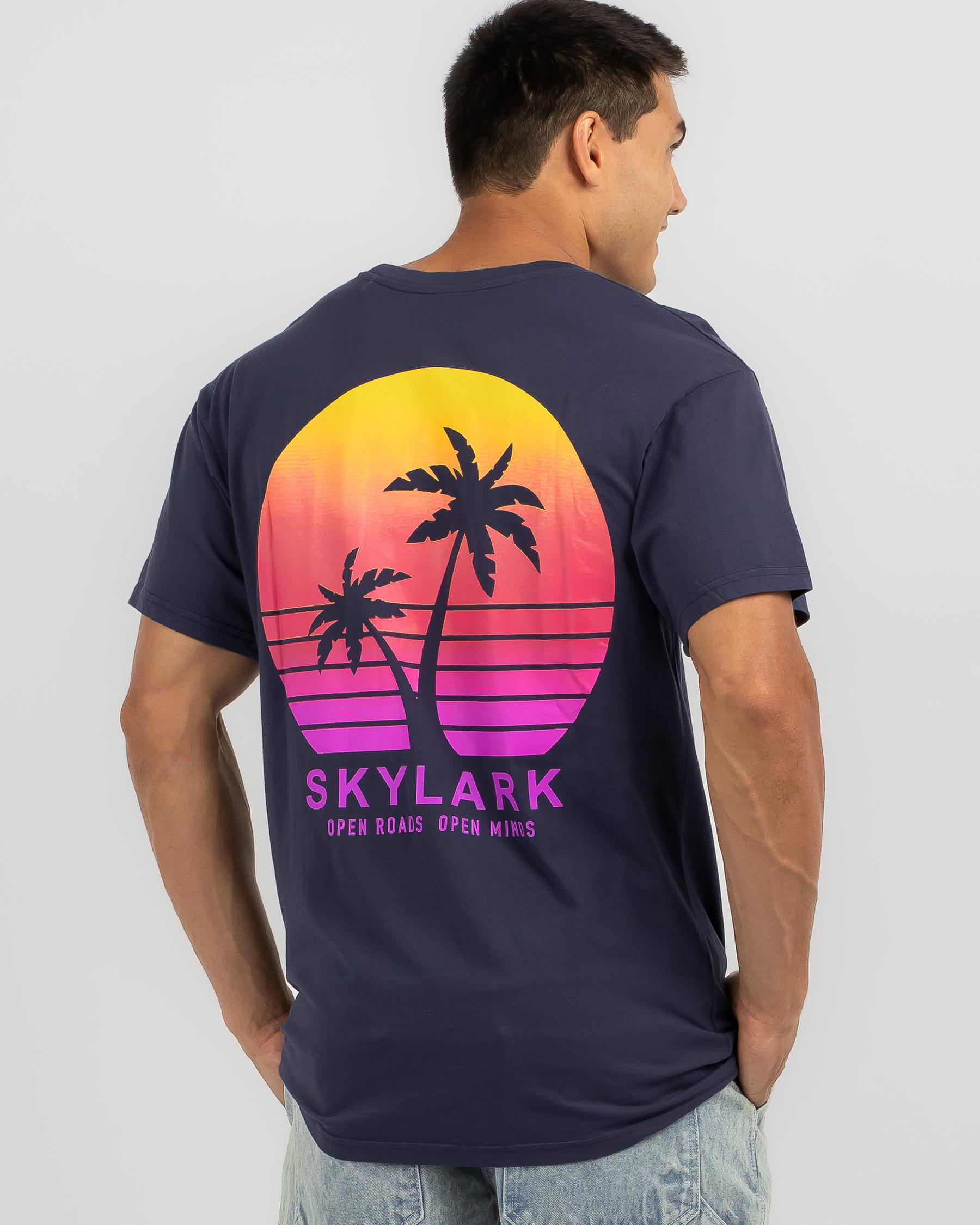 Shop Skylark Sunset T-Shirt In Overdye Slate Blue - Fast Shipping ...