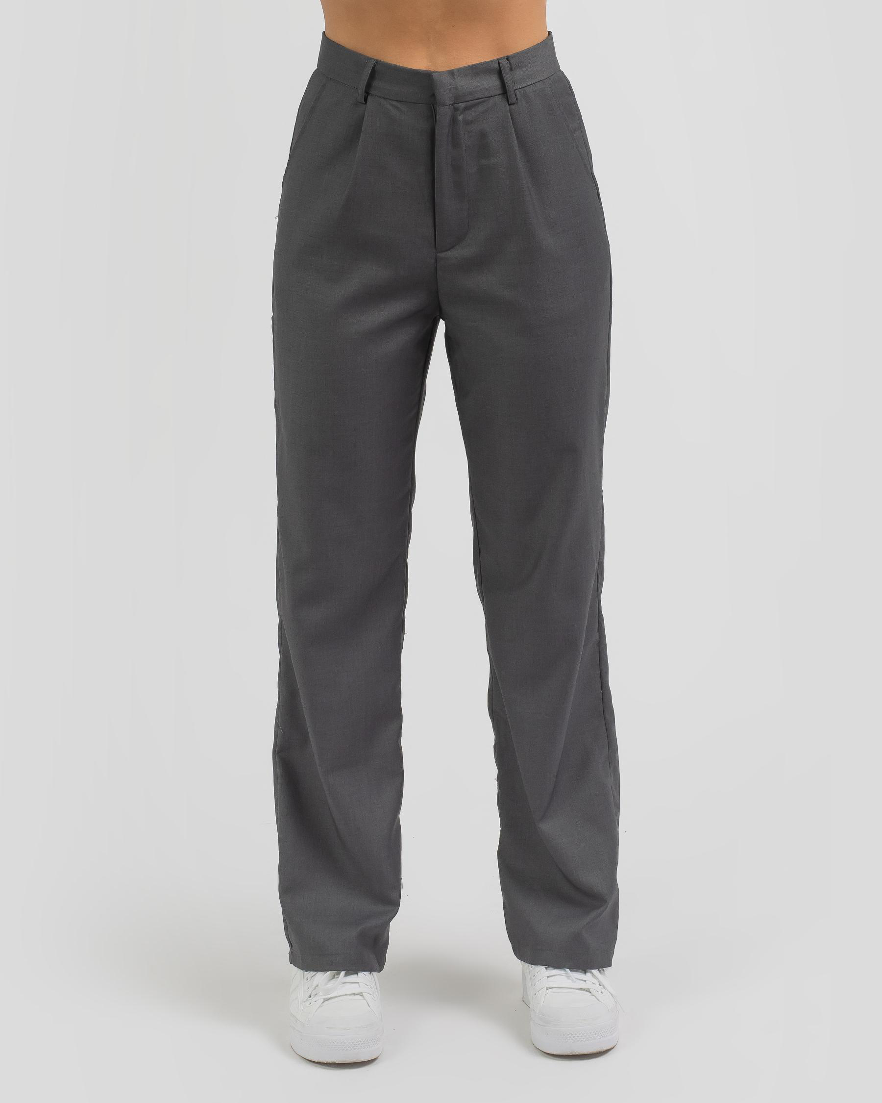 Shop Pink Diamond Bonnie Pants In Grey - Fast Shipping & Easy Returns ...