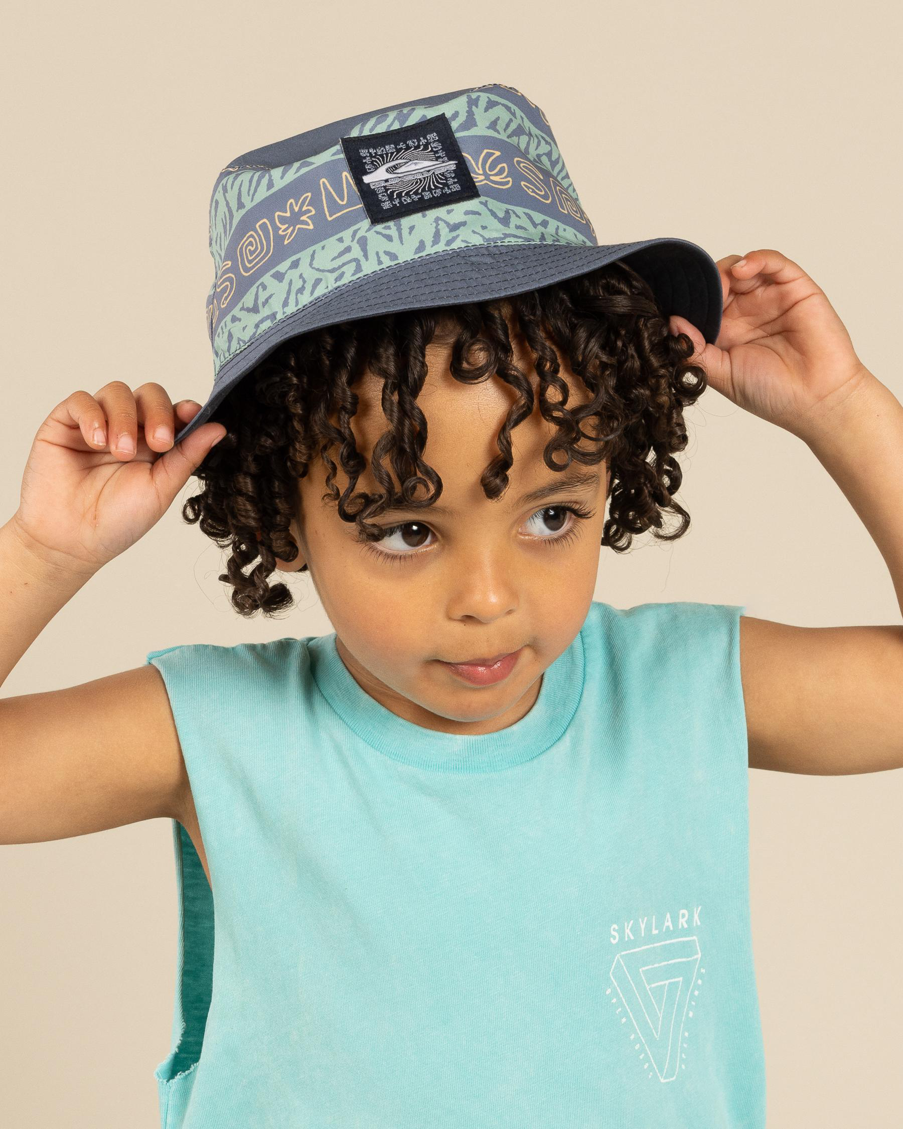 Shop Quiksilver Toddlers' Flipped Out Bucket Hat In Dark Navy - Fast ...