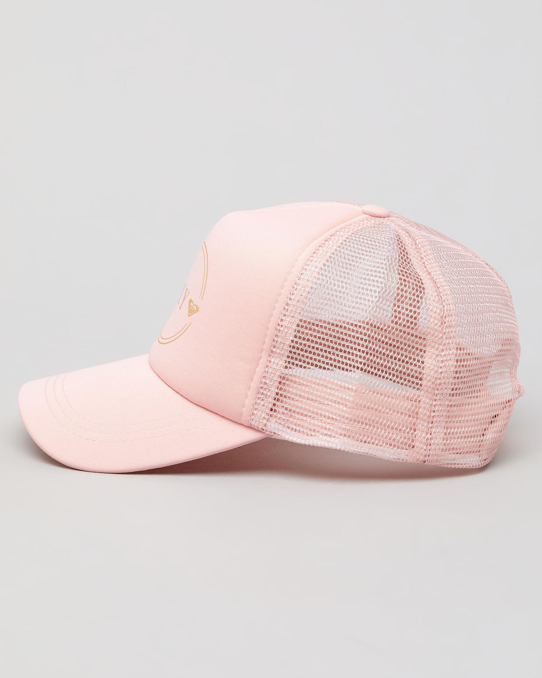 Shop Roxy Brennan Trucker Cap In Mellow Rose - Fast Shipping & Easy ...