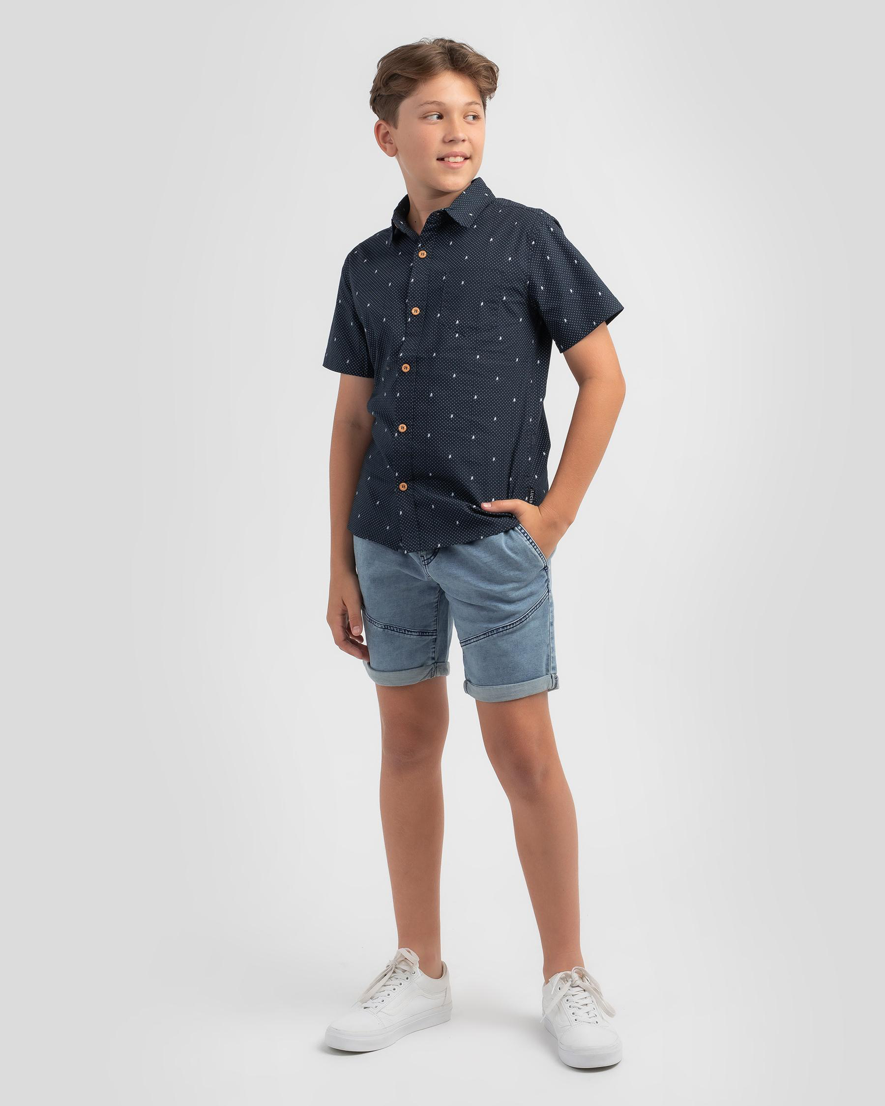 Shop Lucid Boys' Manic Walk Shorts In Acid Blue - Fast Shipping & Easy ...
