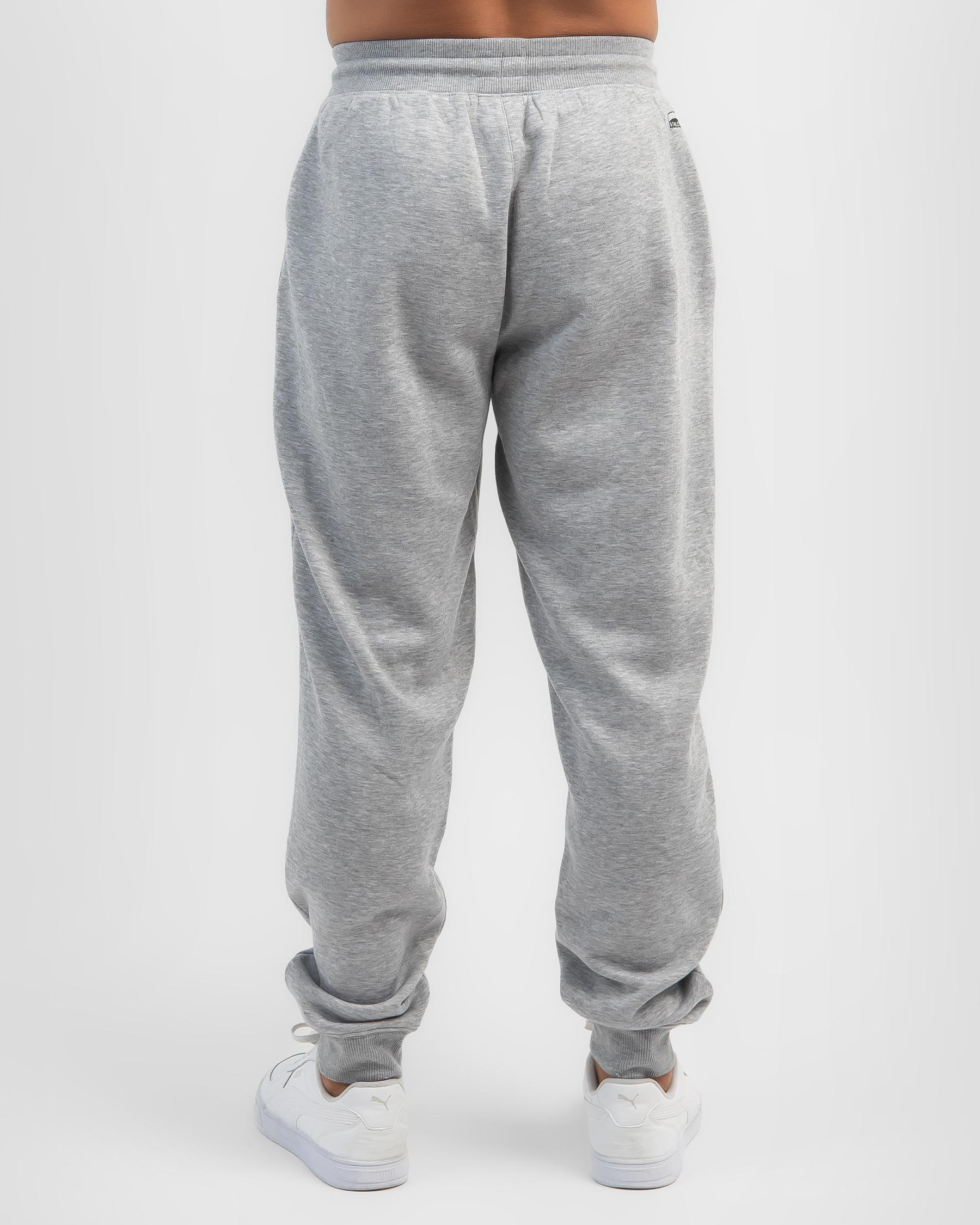 Shop Russell Athletic Originals Bar Logo Cuff Track Pants In Grey Marle ...