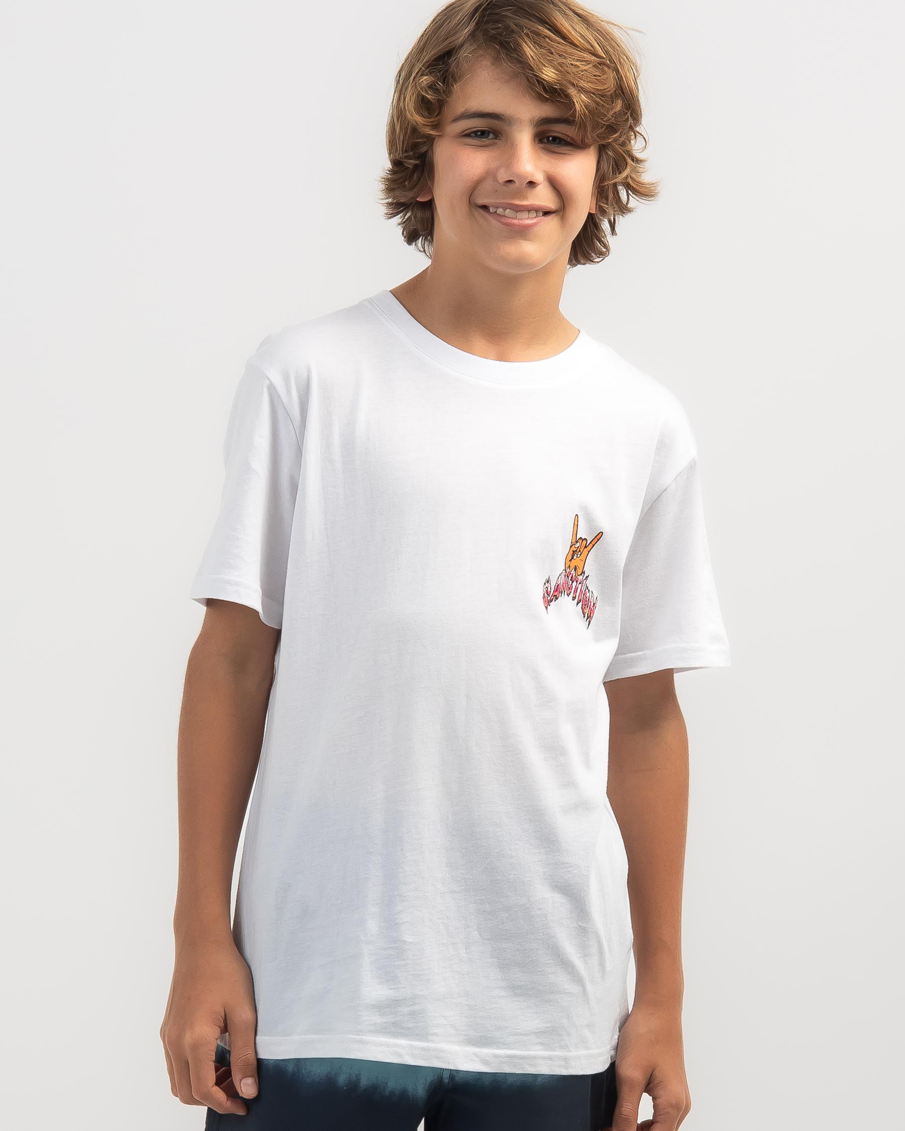 Shop Sanction Boys' Splash T-Shirt In White - Fast Shipping & Easy ...