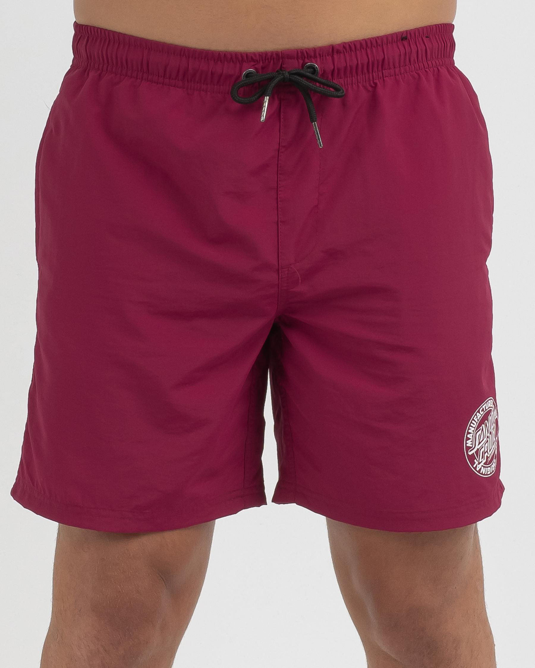 Shop Santa Cruz Cruizier Reactive Shorts In Wine - Fast Shipping & Easy ...