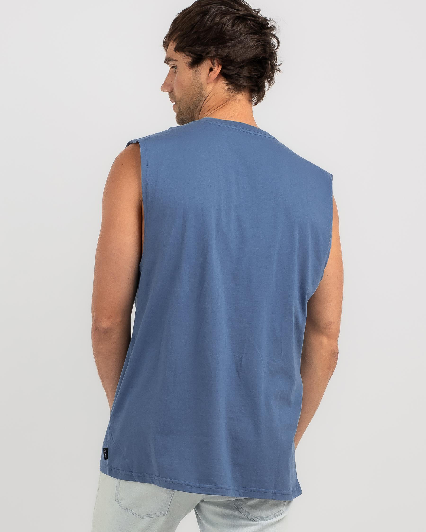 Shop Hurley Fastlane Muscle Tank In Coronet Blue - Fast Shipping & Easy ...