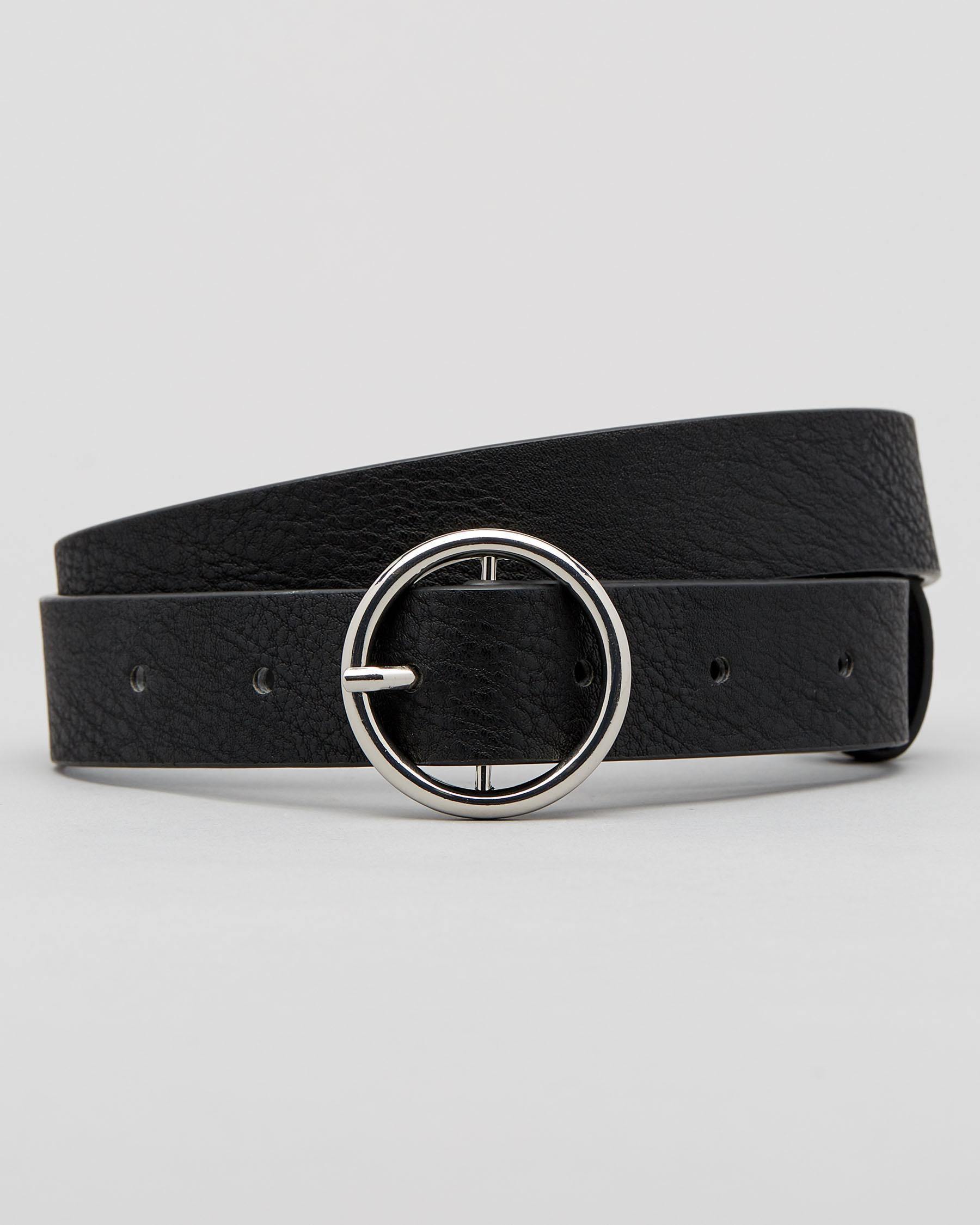 Shop Ava And Ever Allora Belt In Black/silver - Fast Shipping & Easy ...