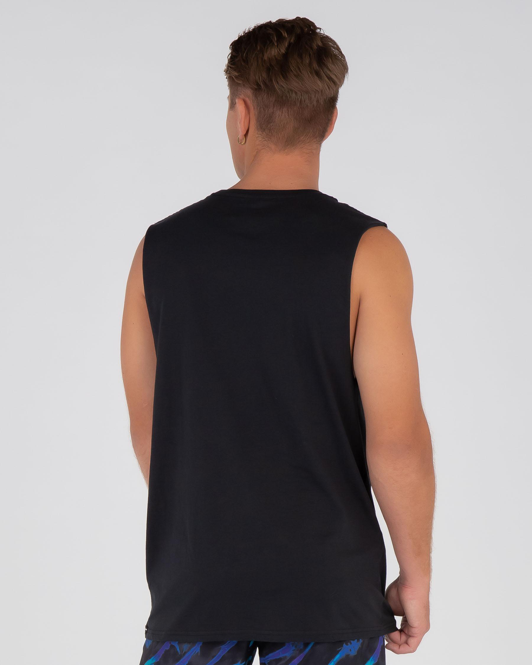 Shop Volcom Solid Muscle Tank In Black - Fast Shipping & Easy Returns ...