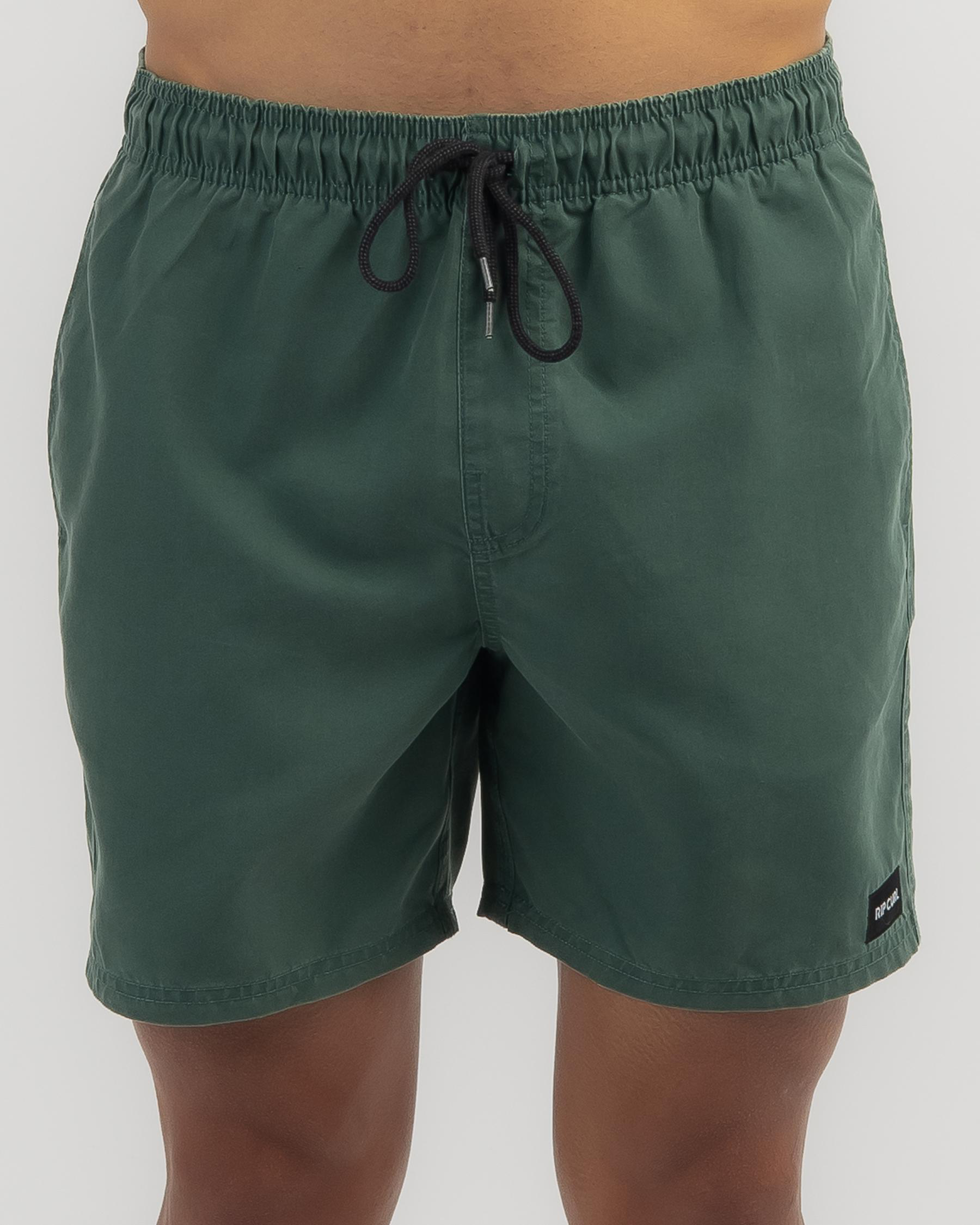 Shop Rip Curl Bondi Volley Board Shorts In Washed Green - Fast Shipping ...