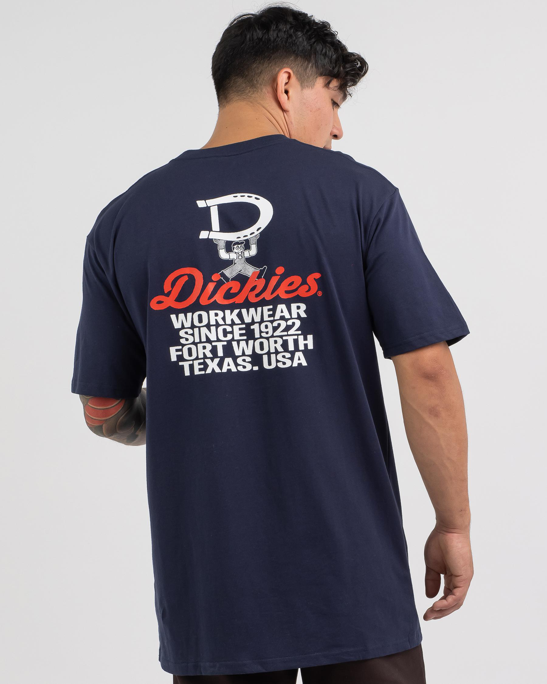 Shop Dickies Make Dat Work T-Shirt In Navy - Fast Shipping & Easy ...
