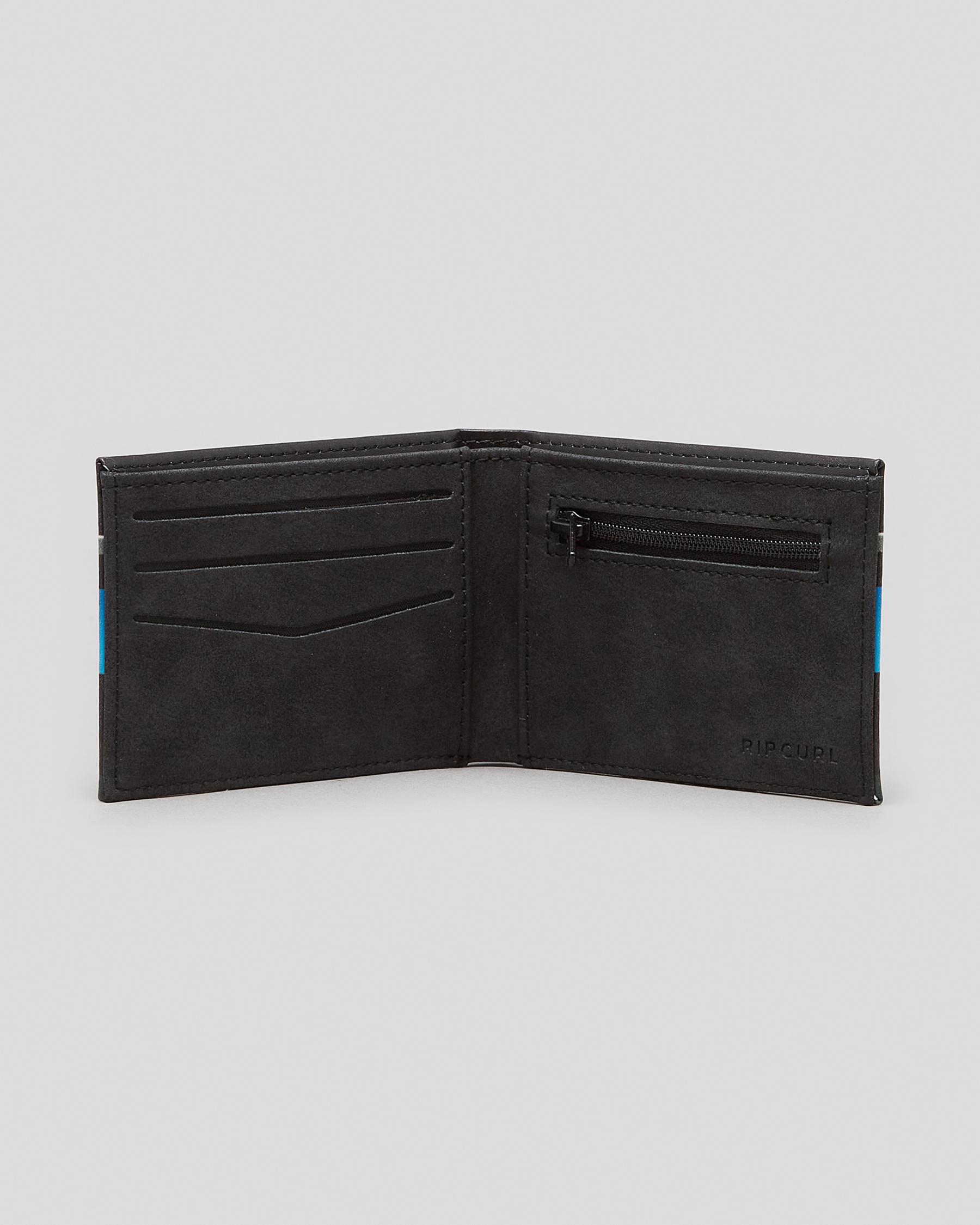 Shop Rip Curl New Surf Stripe Wallet In Black - Fast Shipping & Easy ...