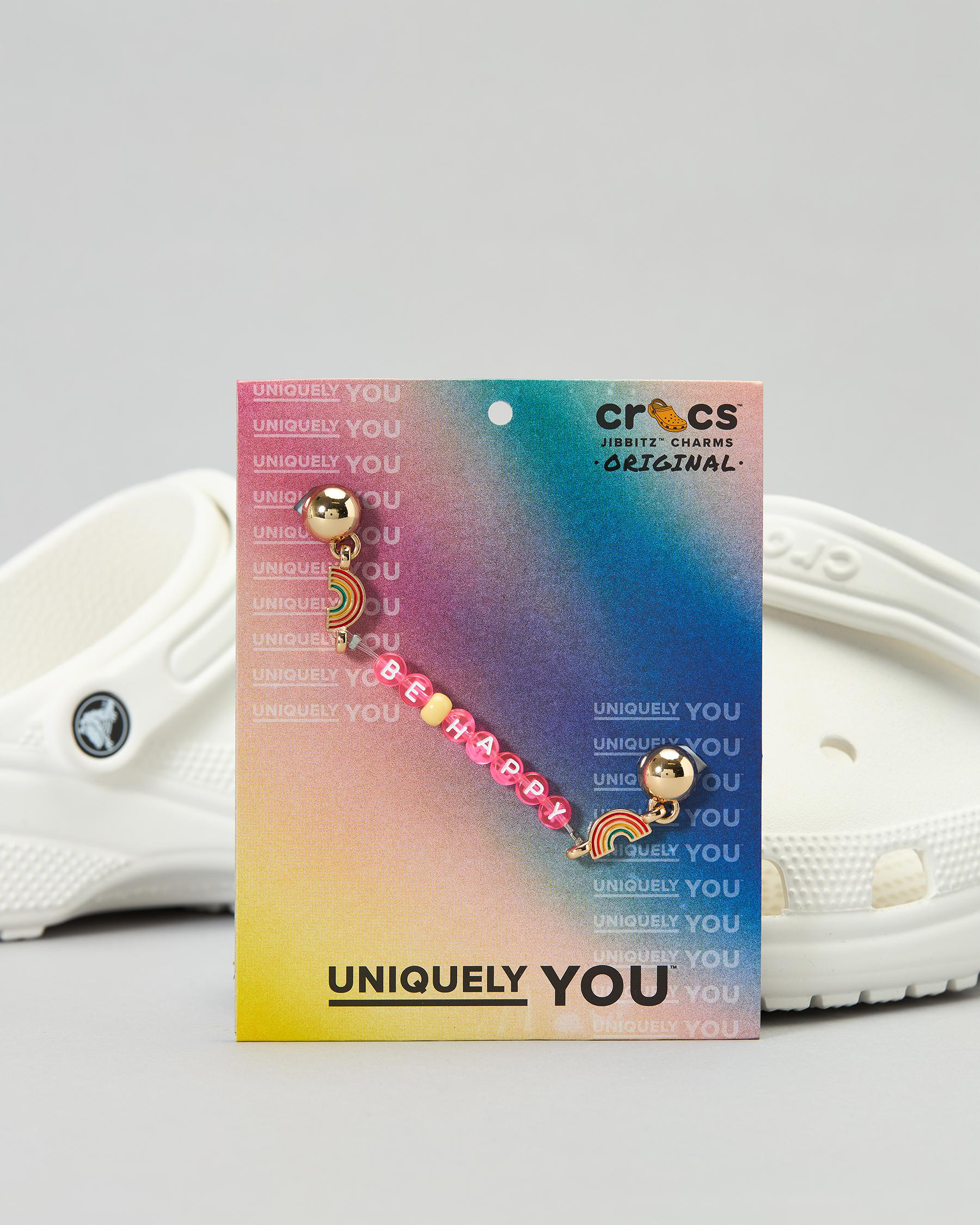 Shop Crocs Be Happy Chain Jibbitz In Multi - Fast Shipping & Easy ...