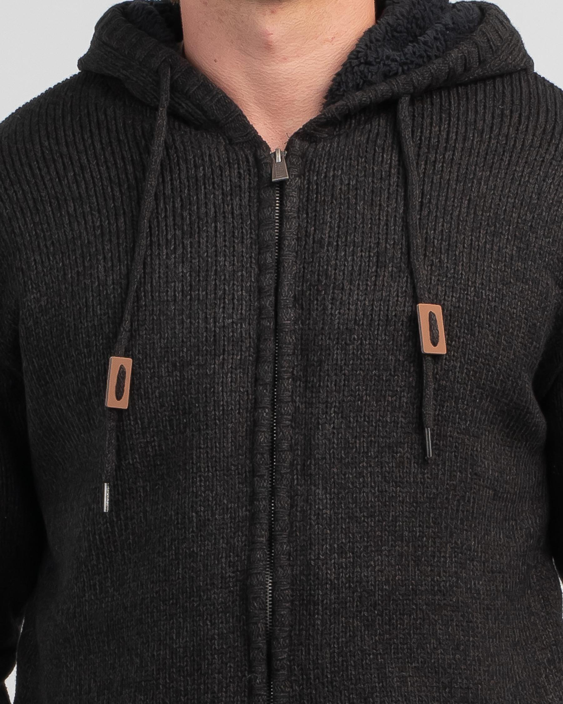 Shop Skylark Borderline Knit Hoodie In Black - Fast Shipping & Easy ...