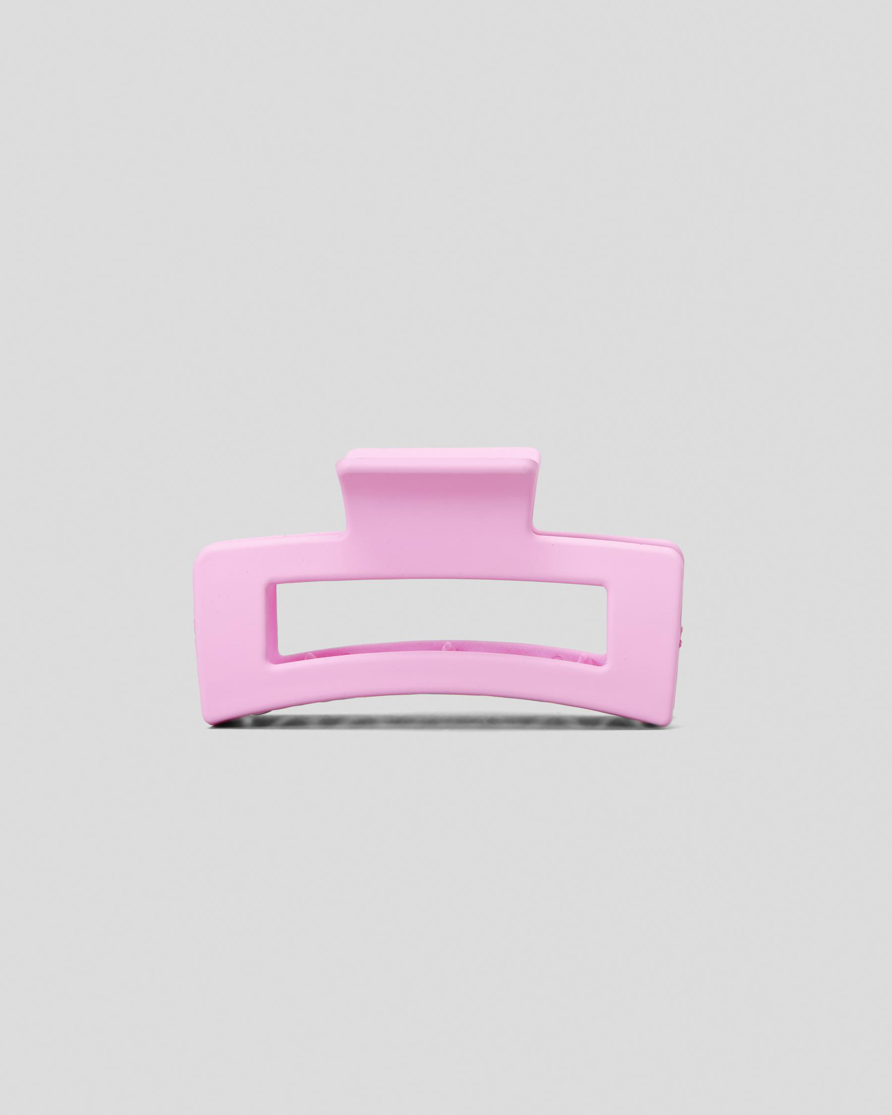 Shop Karyn In LA Rectangle Hair Claw Clip In Bright Pink - Fast ...