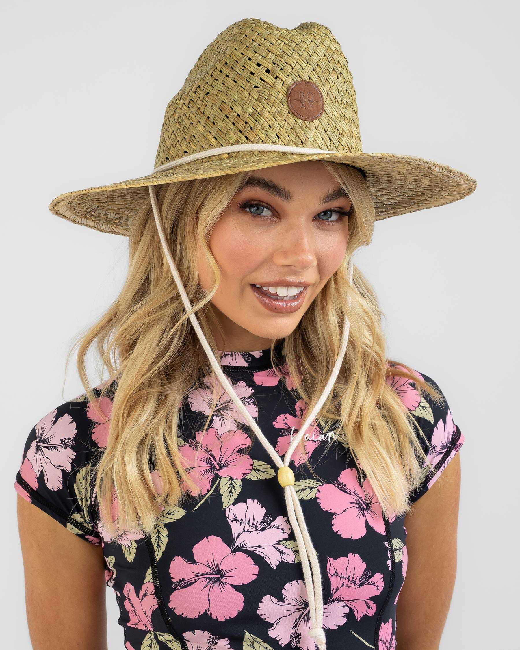 Shop Roxy Sunshine On My Mind Panama Hat In Tapioca - Fast Shipping ...