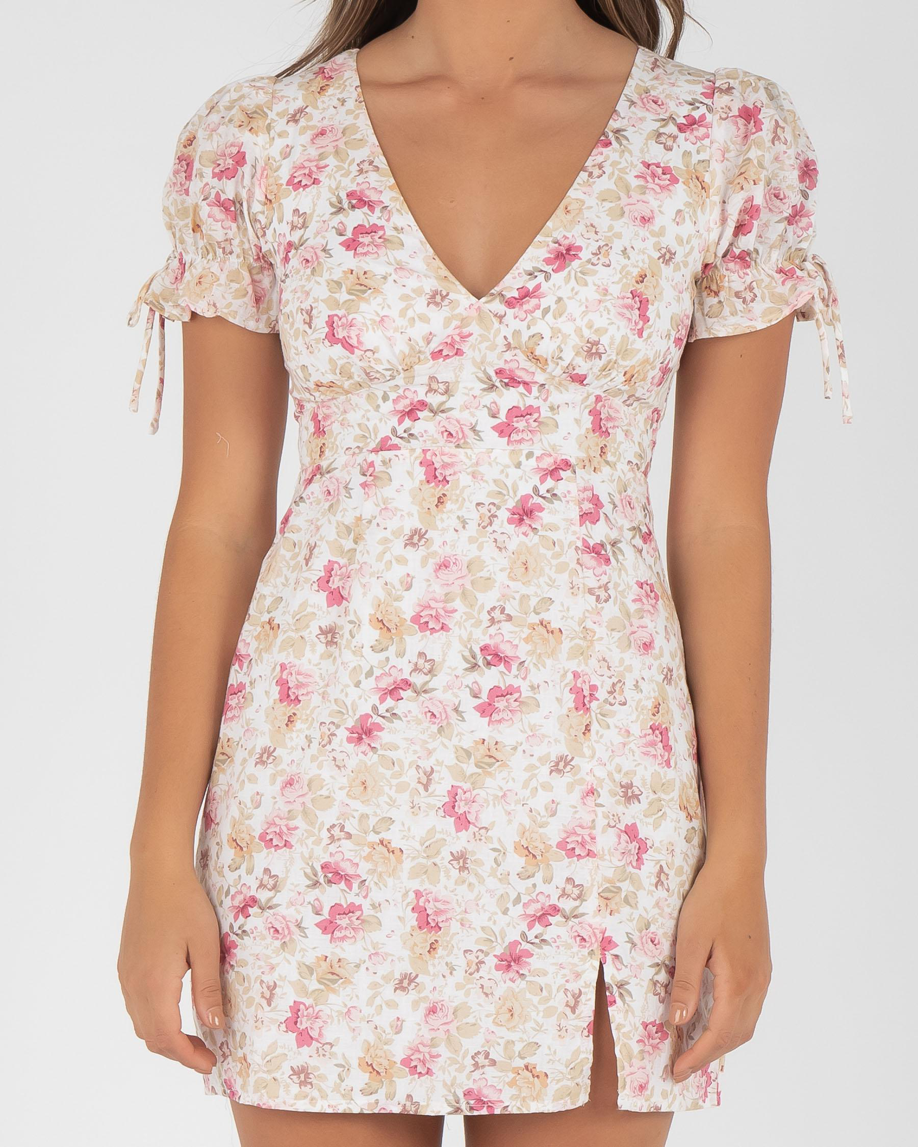 Shop Mooloola Beverly Dress In Pink Floral - Fast Shipping & Easy ...