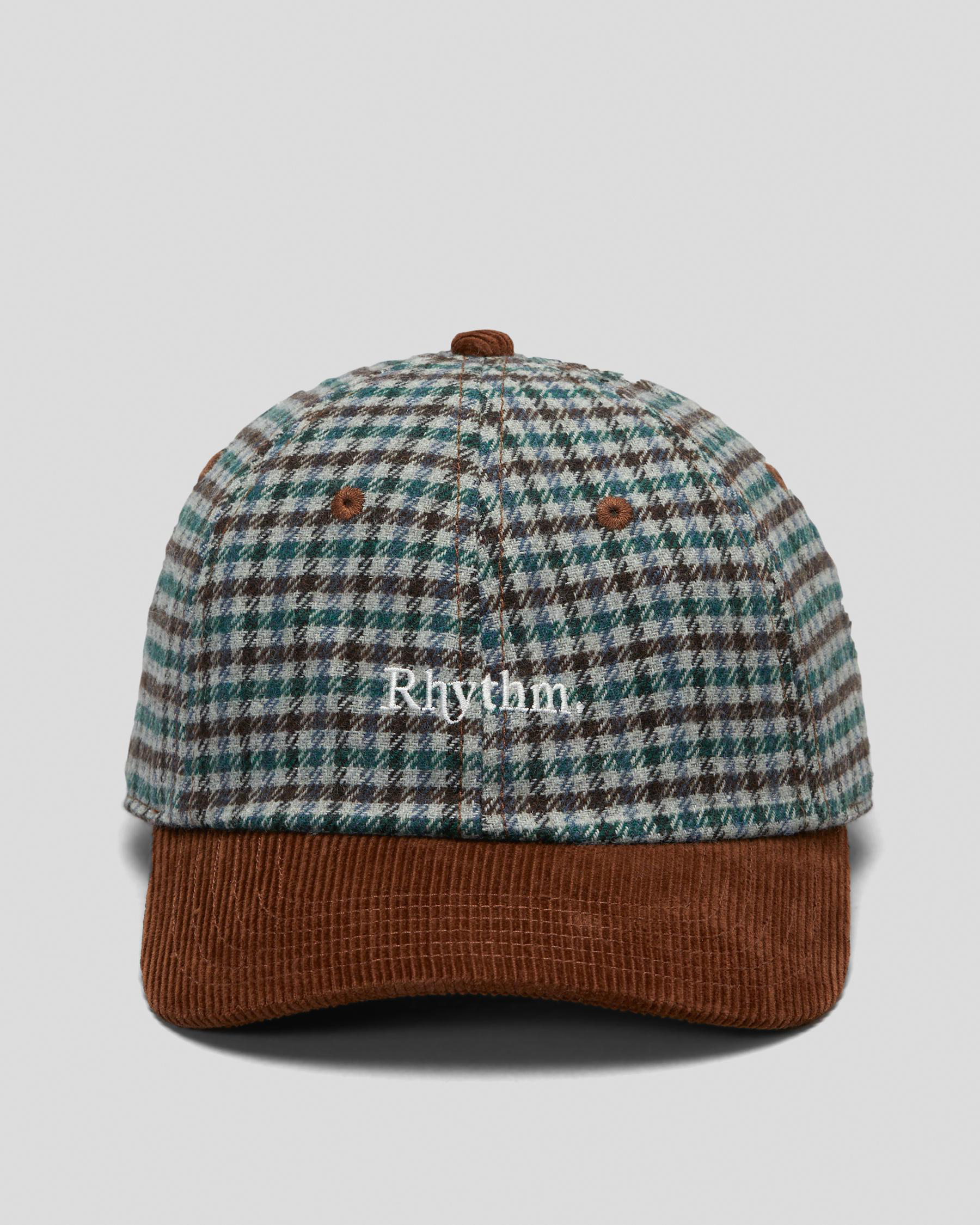 Shop Rhythm Essential Check Cap In Pacific - Fast Shipping & Easy ...